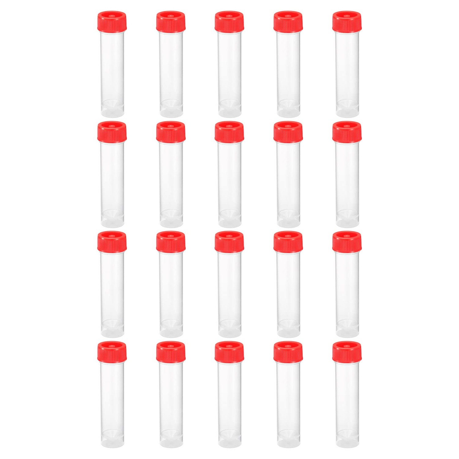 PATIKIL 30 ml Plastic Test Tubes, 20 Pack, Freezed Test Tubes Container ...