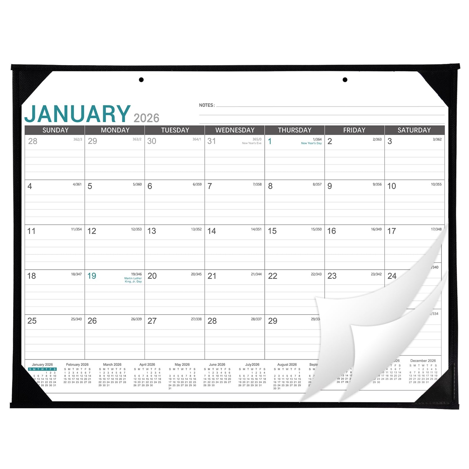 2026 Desk Calendar - Roll Packaging Desk Calendar 2026, Jan. 2026 - Dec ...