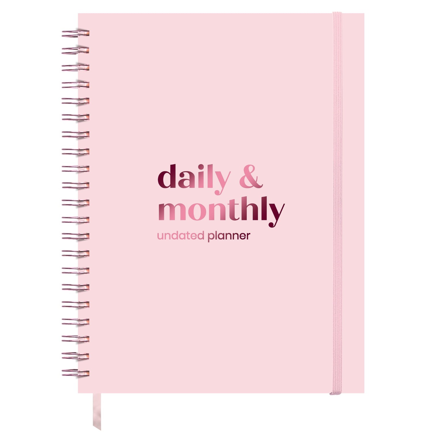 Large Daily Planner with Hourly Schedule, 8.5" x 11" Undated 6-Month ...