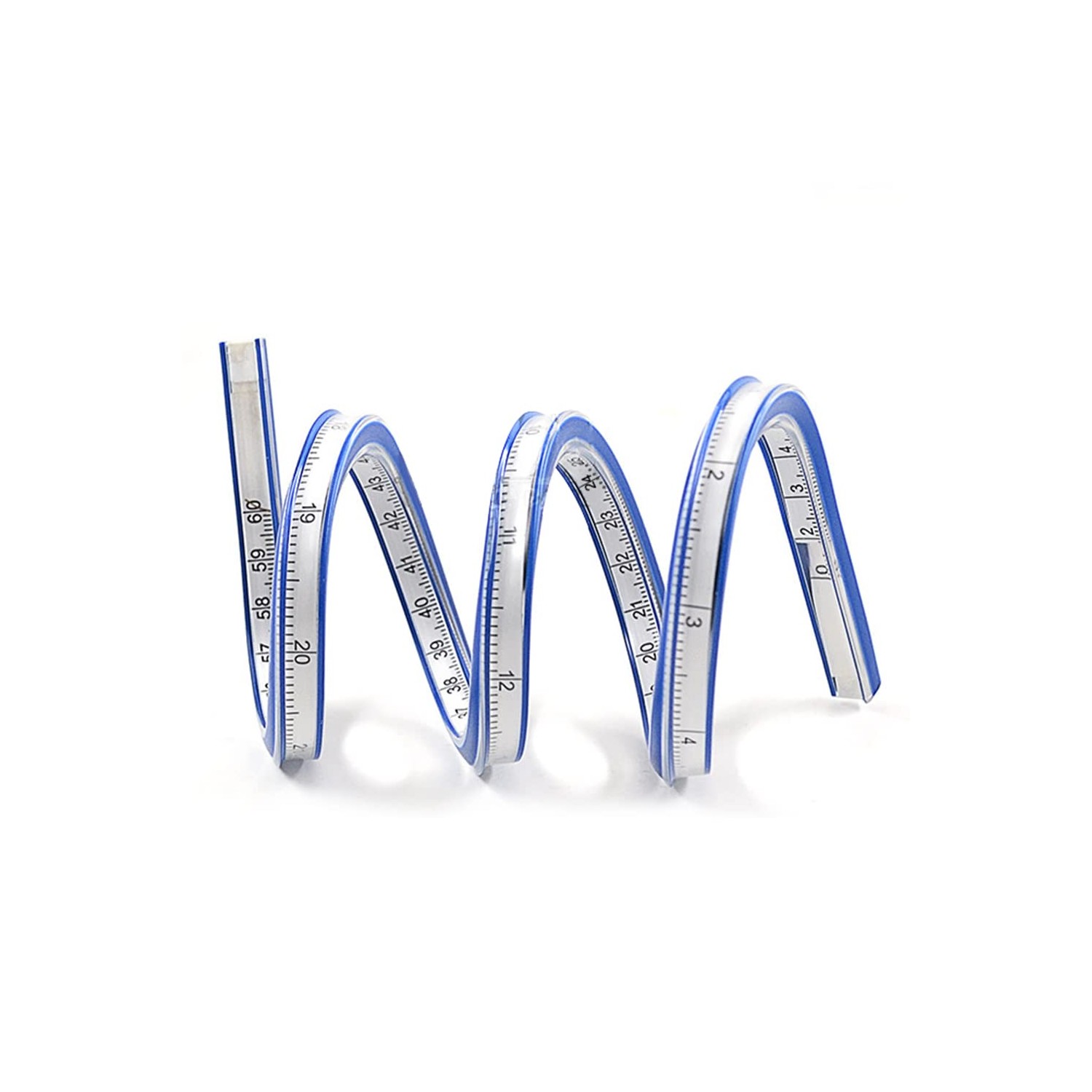 Corsehild Flexible Curve Ruler, 60cm Bendy Ruler Vinyl Curve Ruler ...