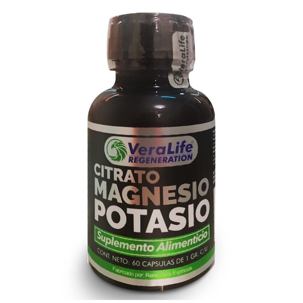 VeraLife | Suplemento Alimenticio con Citrato de Magnesio y Citrato de ...