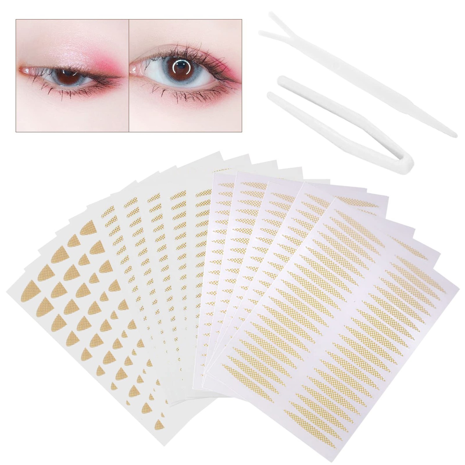 Double Eyelid Stickers,Eyelid Tape,Invisible Eyelid Tape,600 Pcs ...