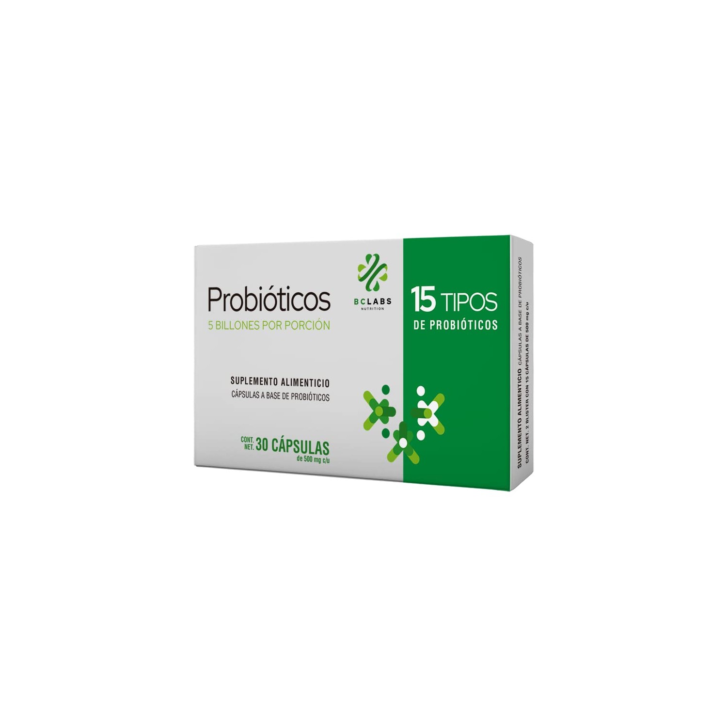BC Labs, Probióticos, 5 billones por porción, 15 tipos diferentes de ...