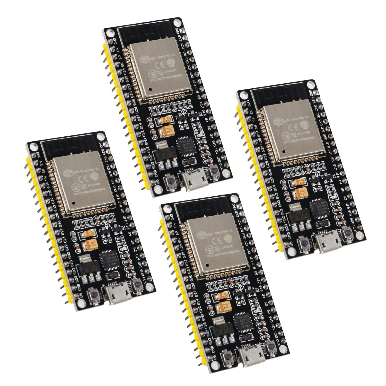 Alinan 4pcs 38Pin ESP32 Development Board ESP-32S Microcontroller ...