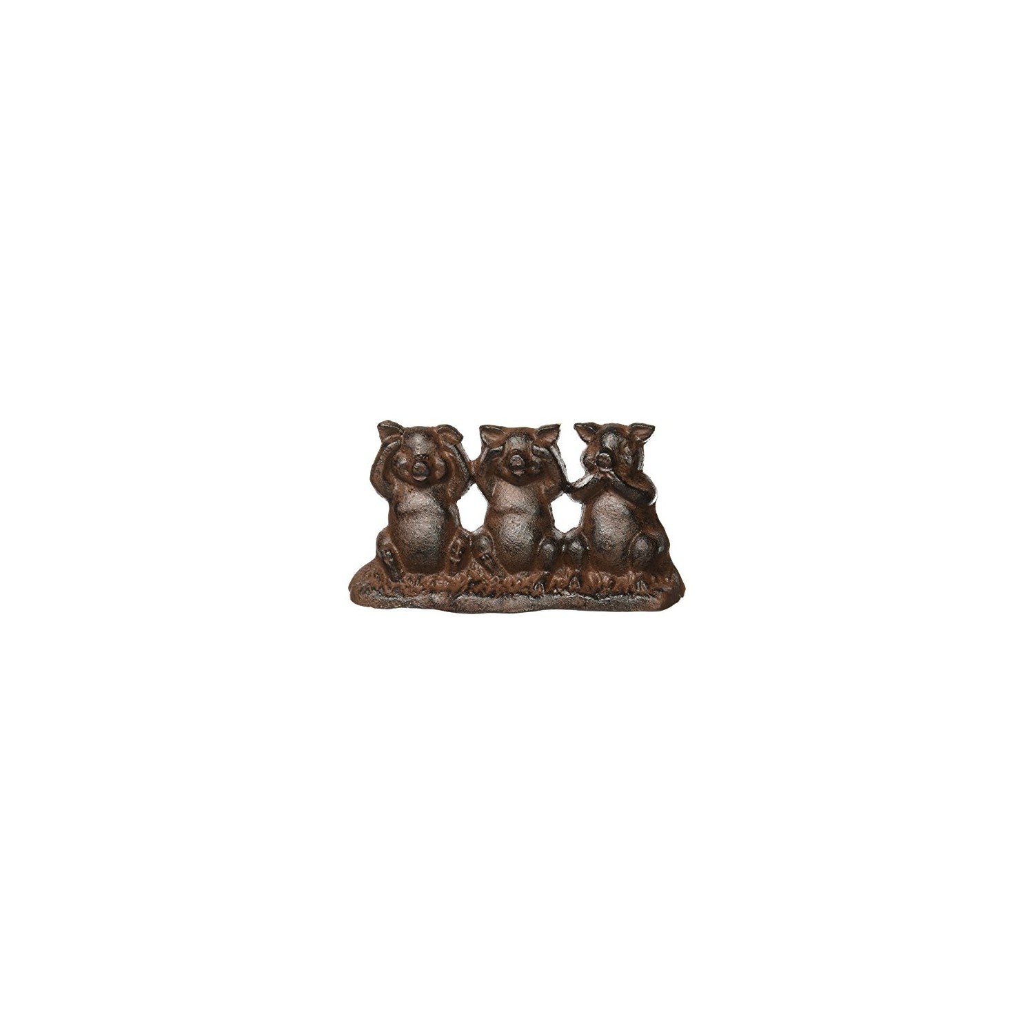Hear No Evil, See No Evil, Speak No Evil Cast Iron Pigs Door Stop ...