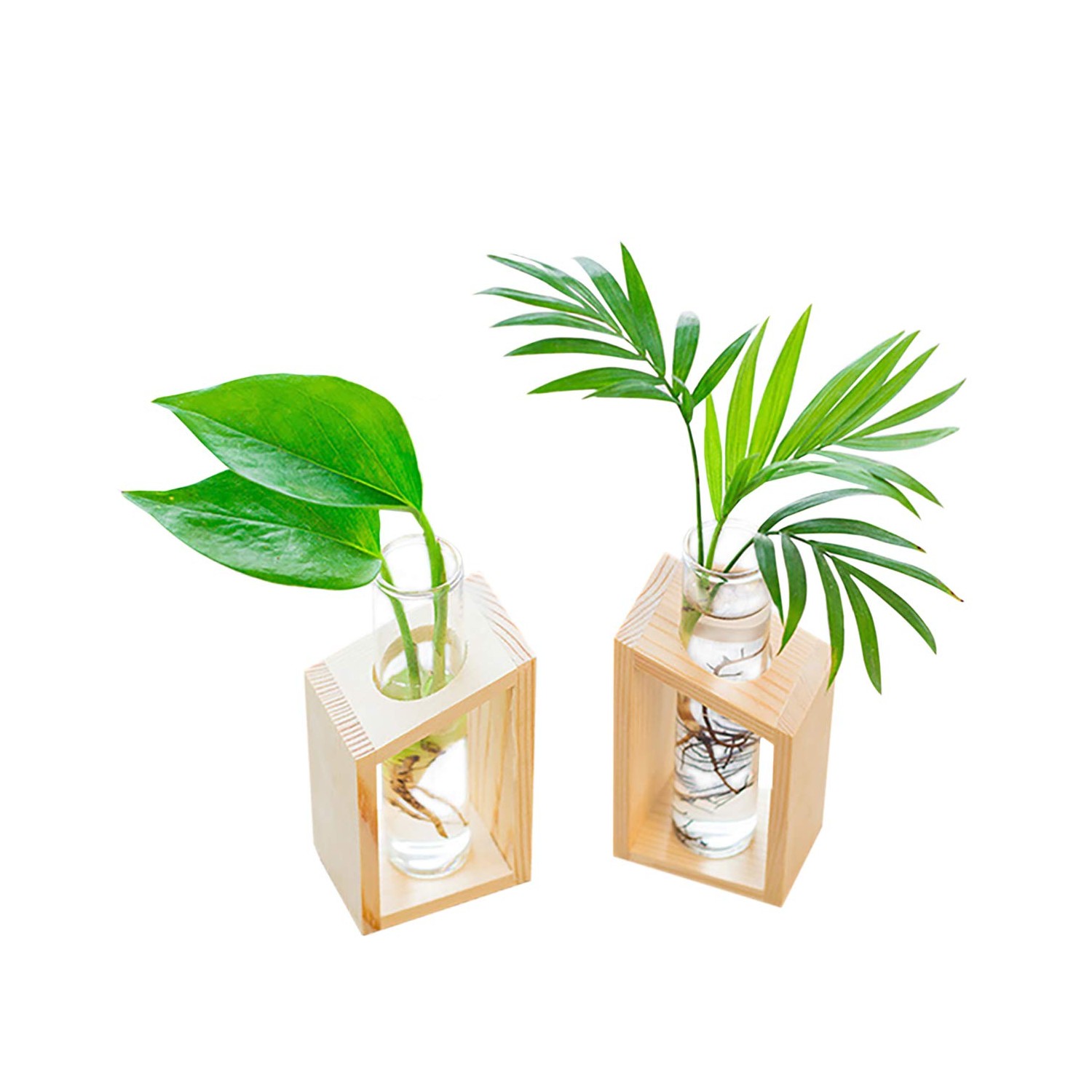 Ivolador Glass Propagation Glass Test Tube Plant Terrarium Mini Vase ...