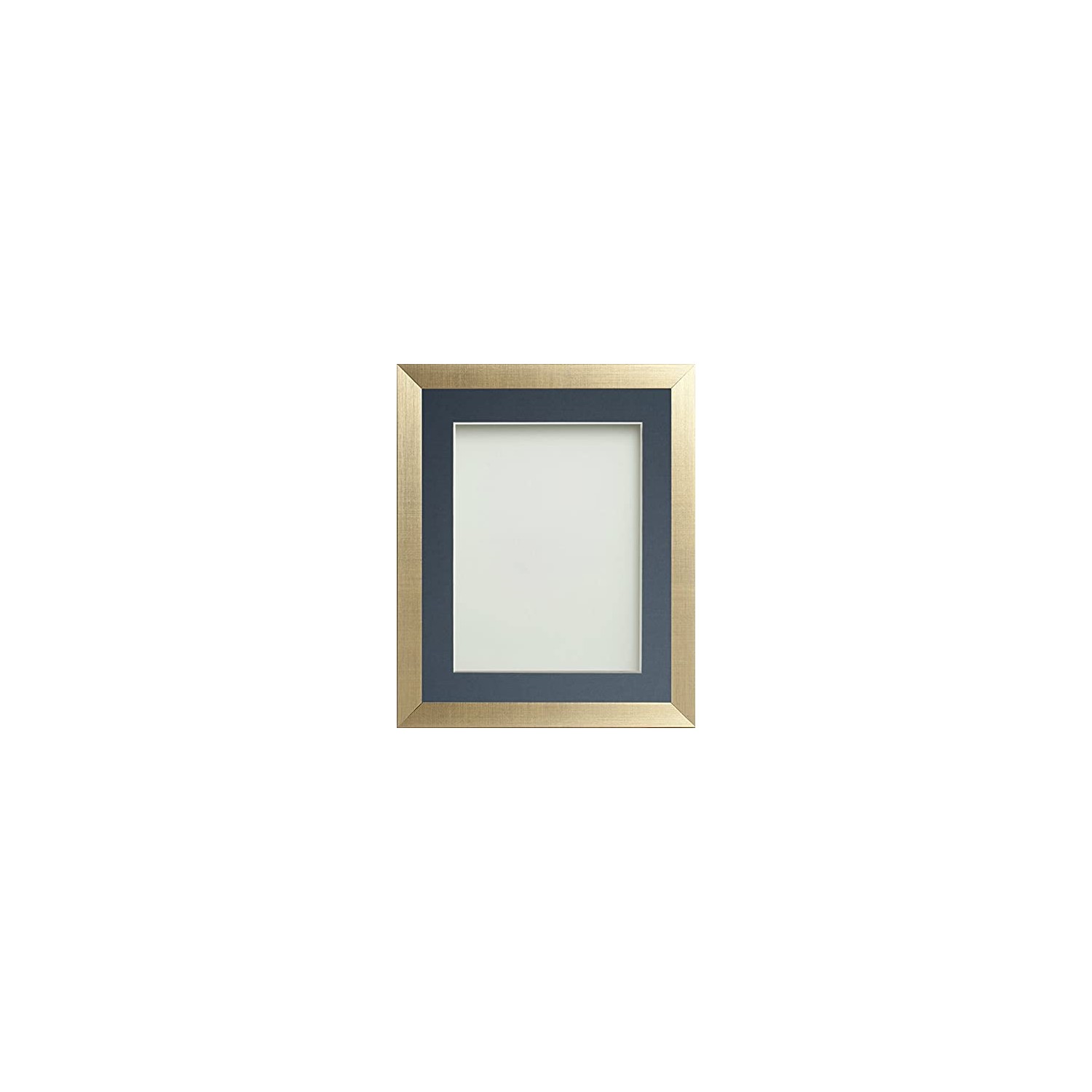 Frame Company Simpson Range Gold 12x10 inch Frame With Blue Mount for ...