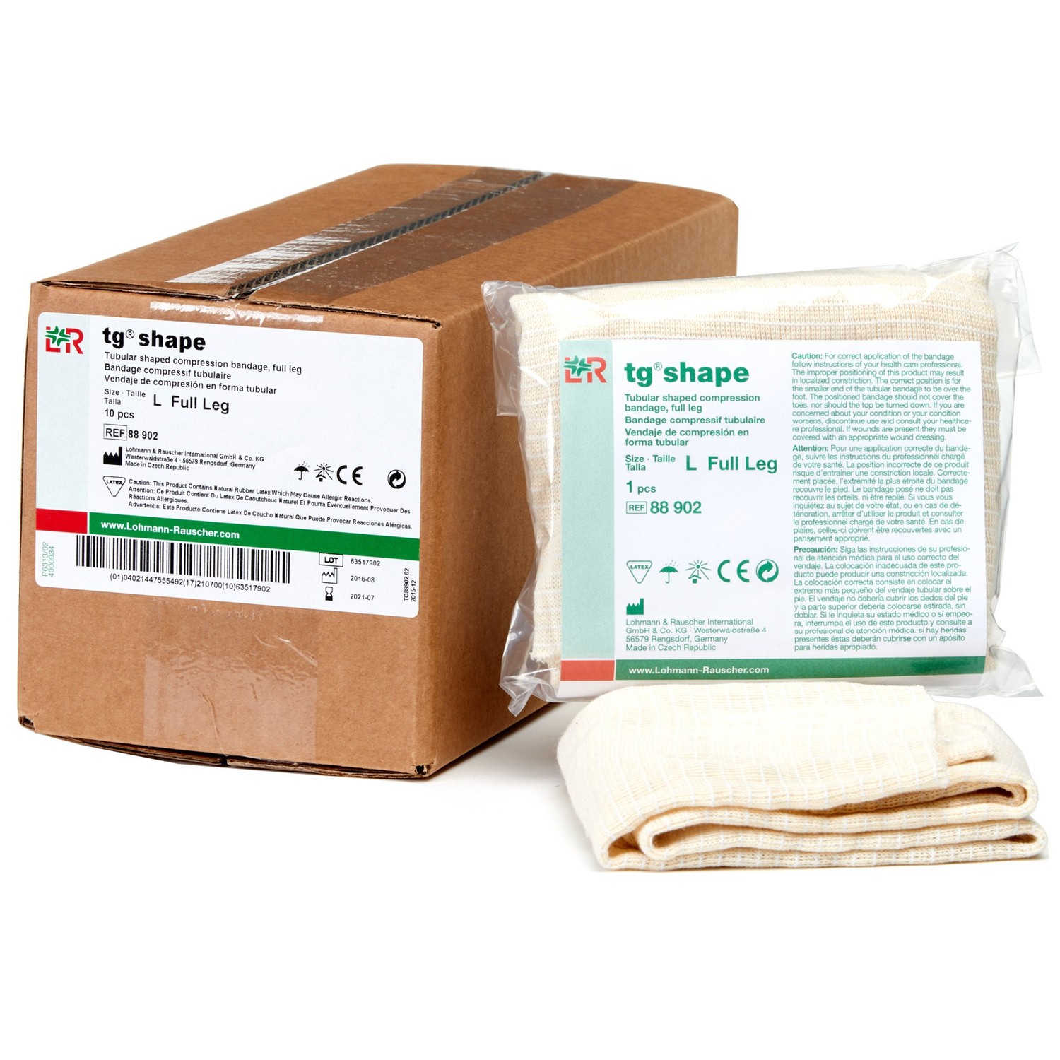 Lohmann&Rauscher-65978 tg shape Shaped Tubular Bandage,Full Leg Medical ...