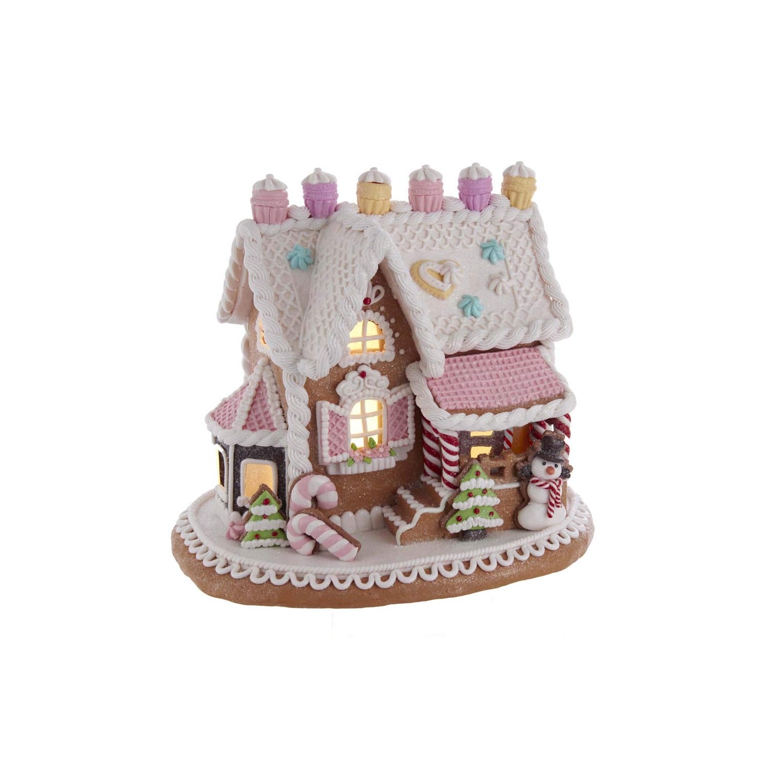 Kurt S. Adler 9-Inch LED Lights Gingerbread House, Multi - ibspot.com