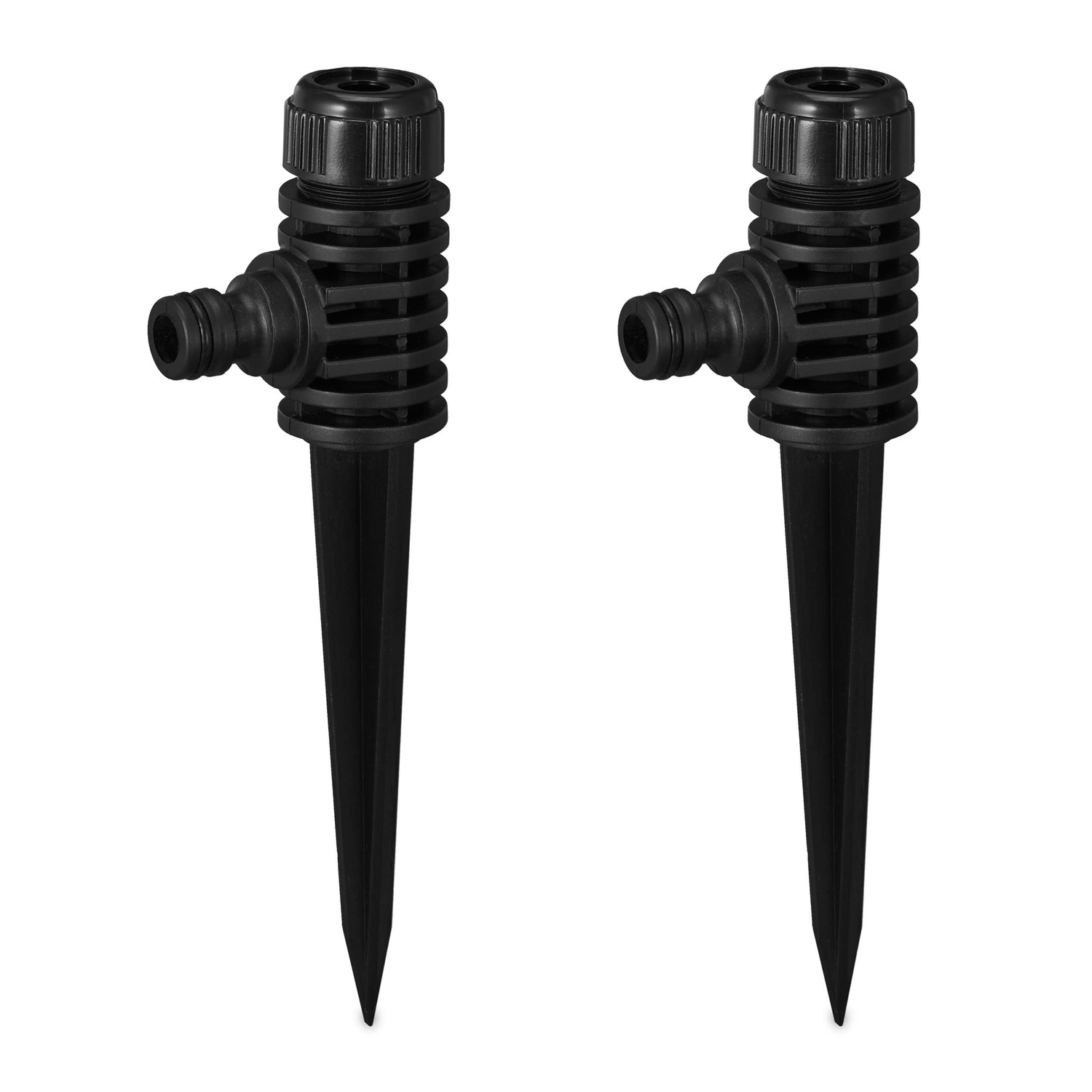 Relaxdays Set of 2 Garden Sprinklers with Ground Spike 6 m Range Lawn ...