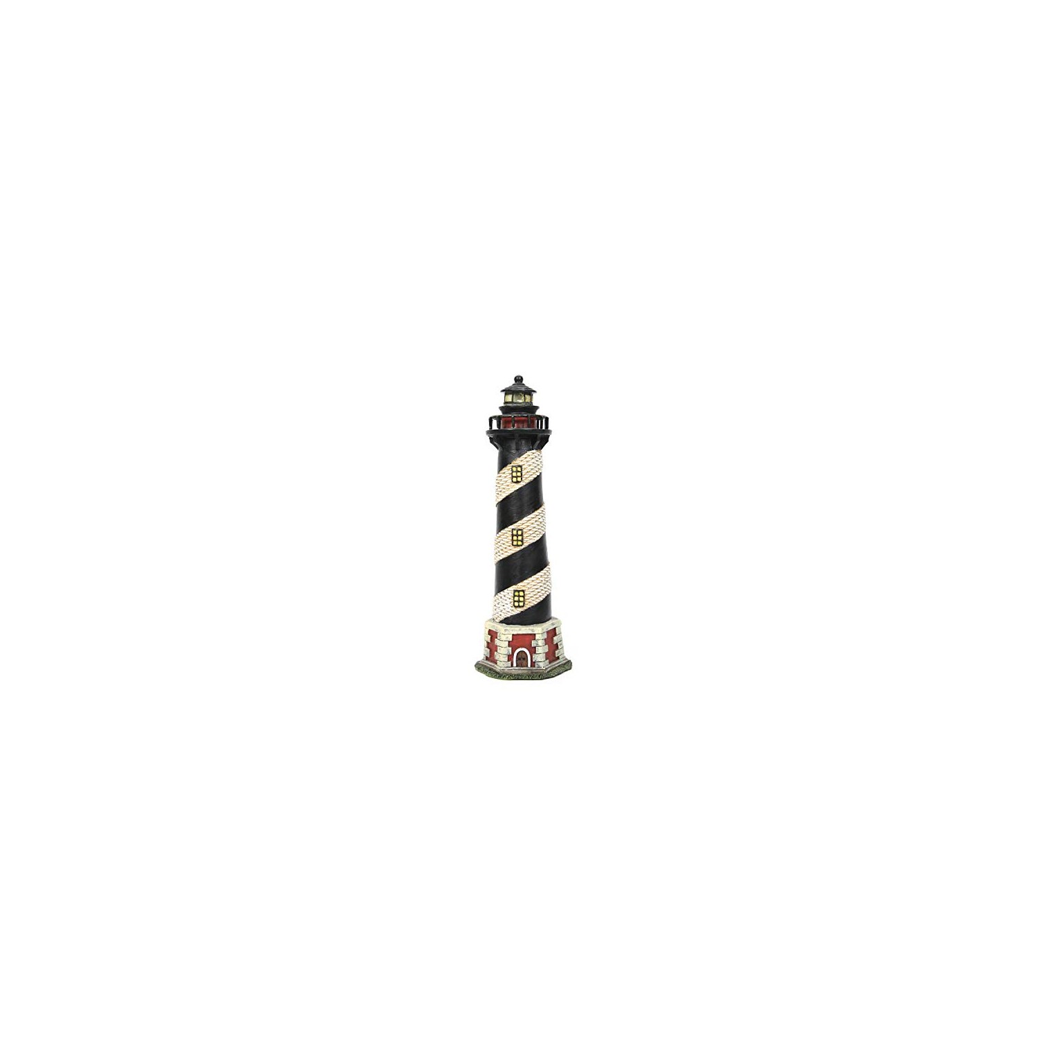 Hosley 8 Inch Tall Tabletop Resin Lighthouse Blinking Tower Light Ideal ...
