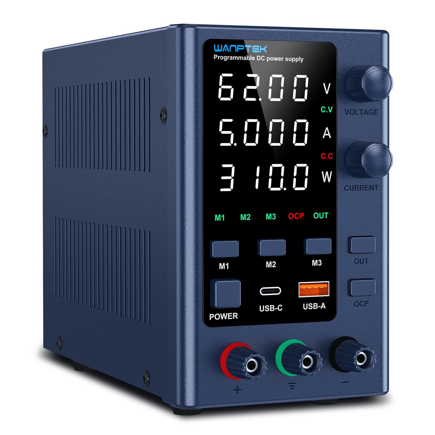 WANPTEK POWER DC Power Supply Variable 0-62V 0-5A Bench Power Supplies Adjustable with Memory ...