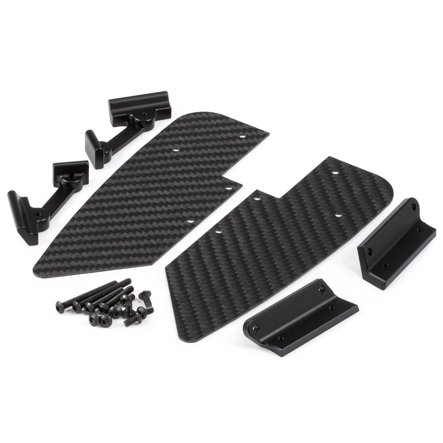 1/10 Carbon LCG Chassis Kit with Molded Bed Sliders Delrin Skid Plate ...
