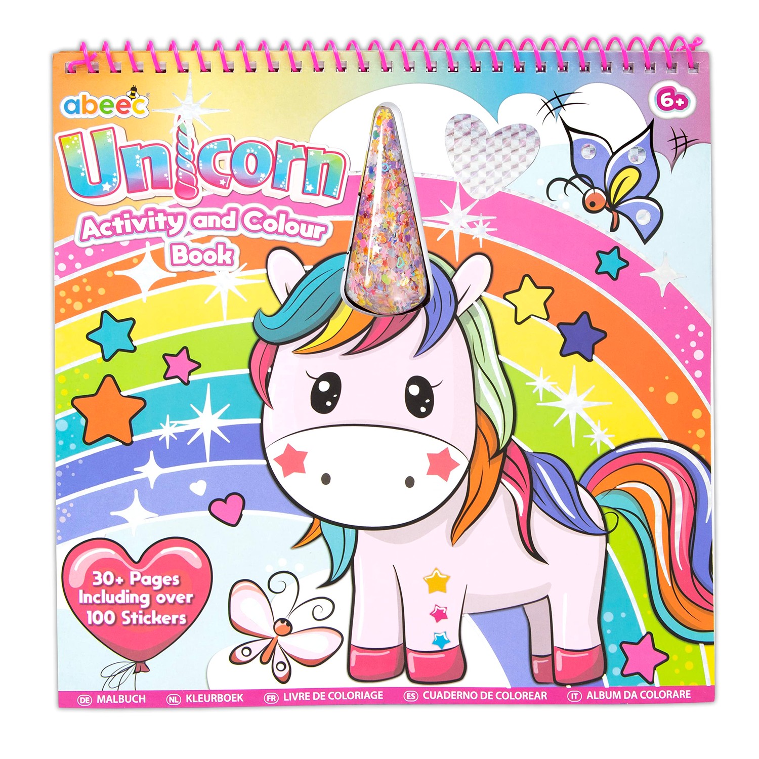 abeec Unicorn Colouring Book – Kids Activity Pack Containing: Unicorn ...