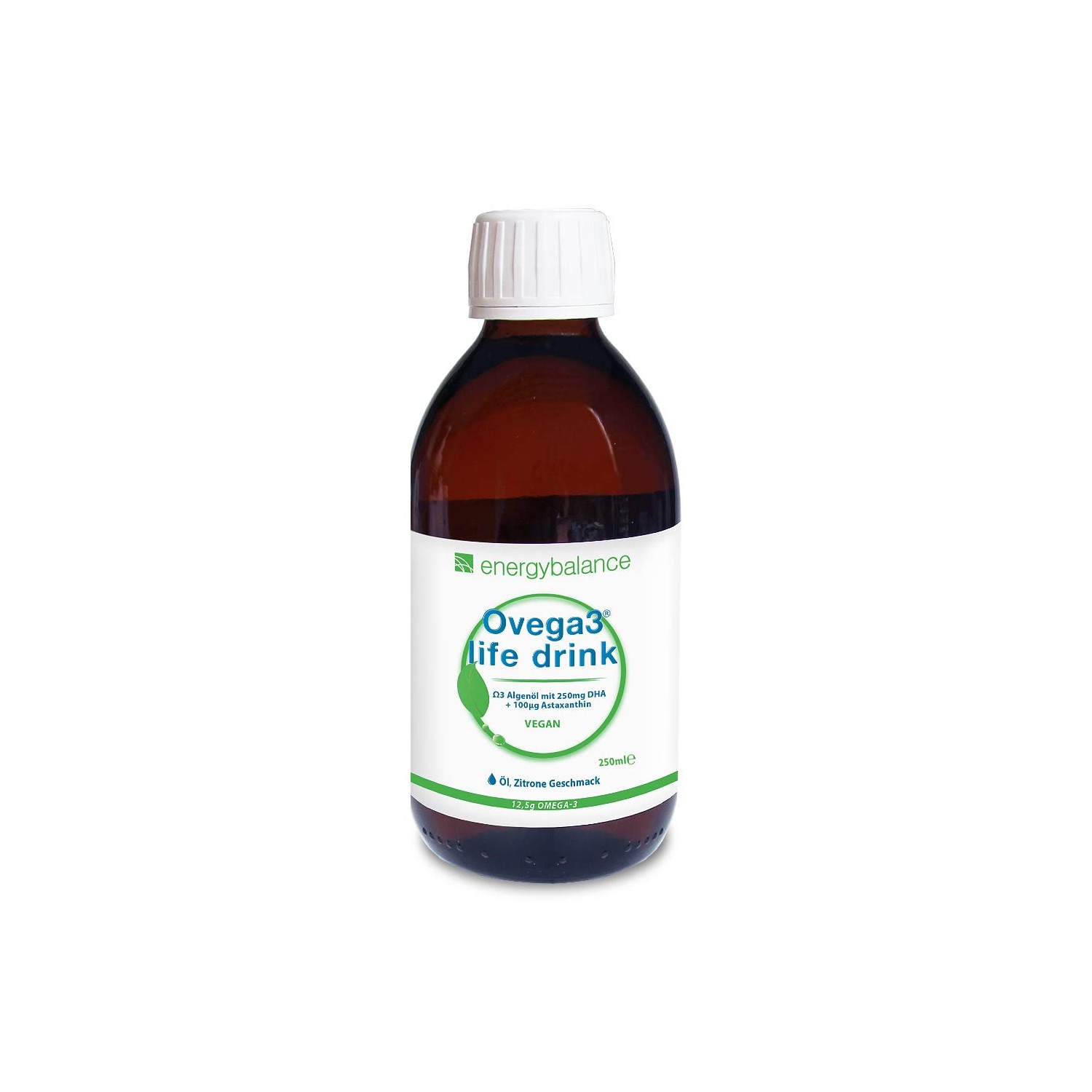 Ovega3 life DHA Drink Algenöl with Lime Flavour and Astaxanthin ...