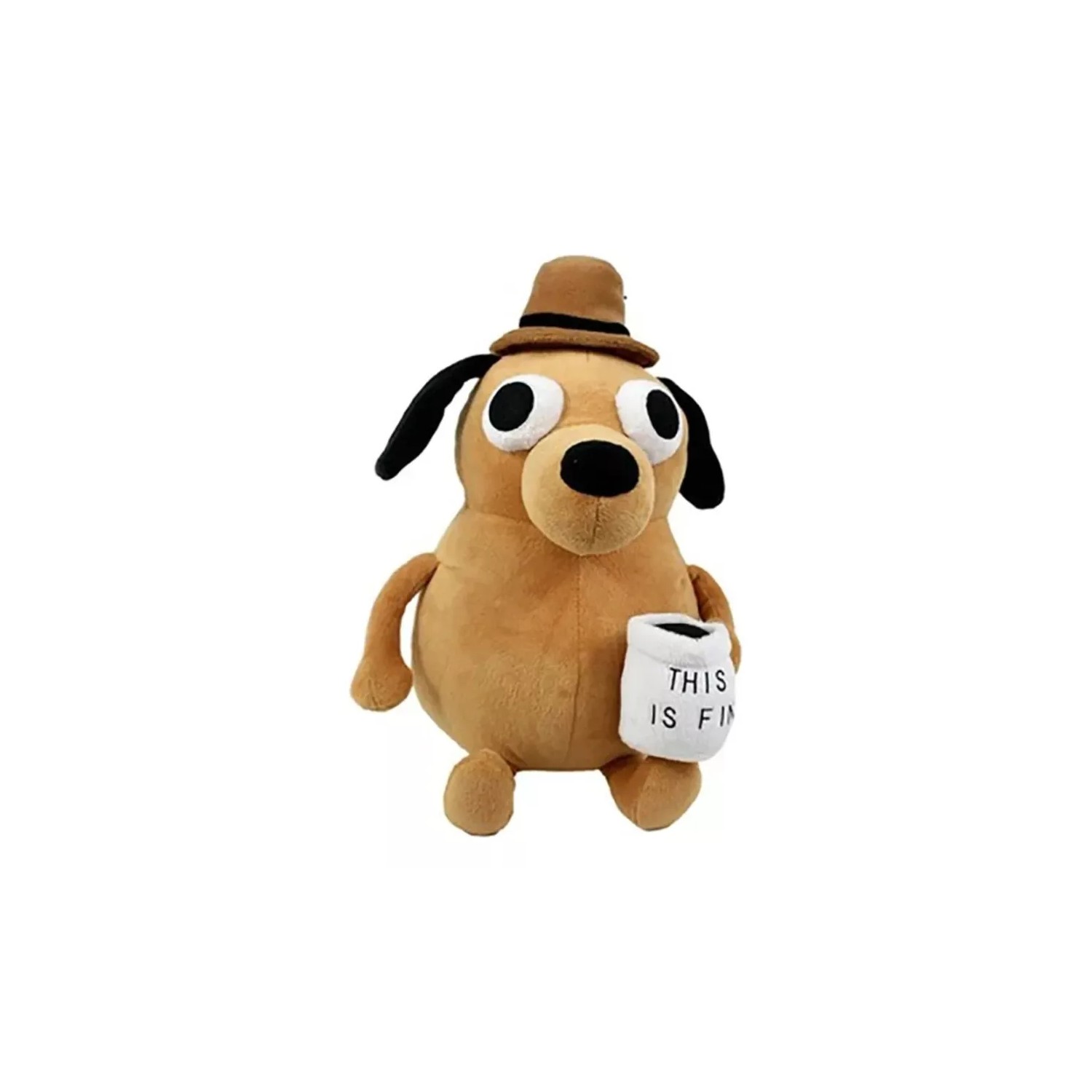 Jextech Peluche Perrito Meme Café This Is Fine Esto Esta Bien 25cm ...