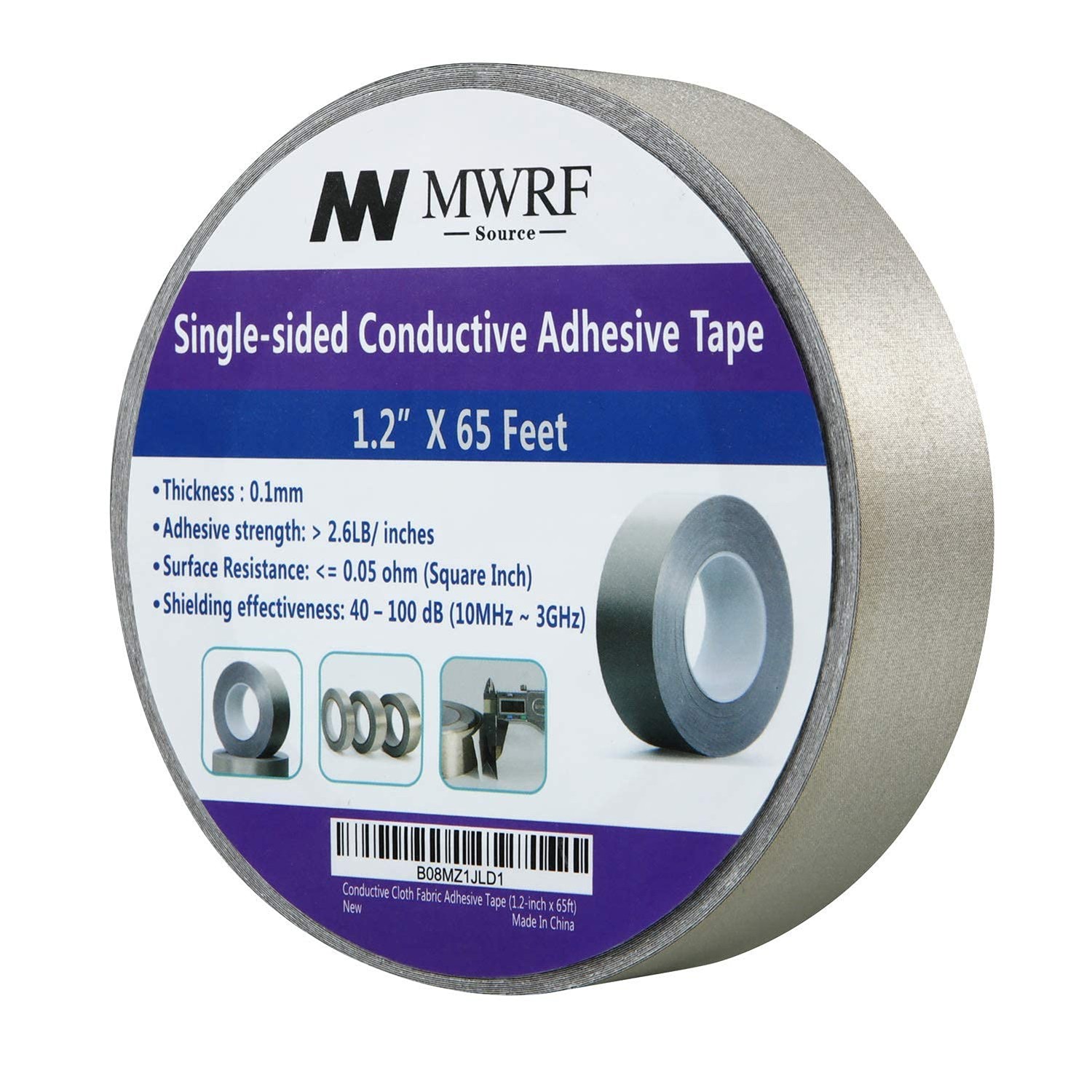 MWRF Source Conductive Cloth Fabric Adhesive Faraday Tape (1.2-inch x ...