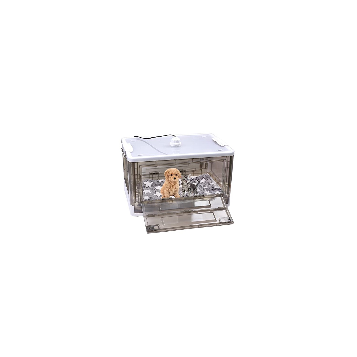 HKDQ Puppy Incubator,Puppy Incubator with Heating, Large PET Brooder ...