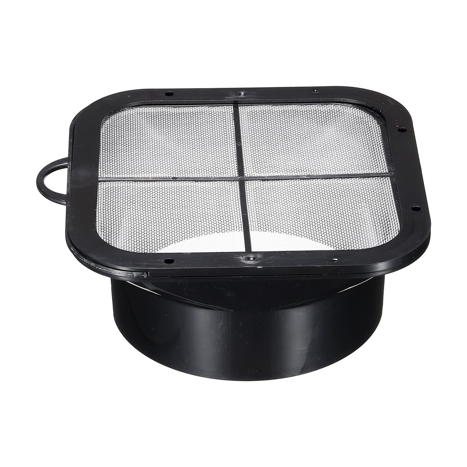 PATIKIL 6" Duct Connector Flange, Exhaust Hose Flange ABS Ventilation ...