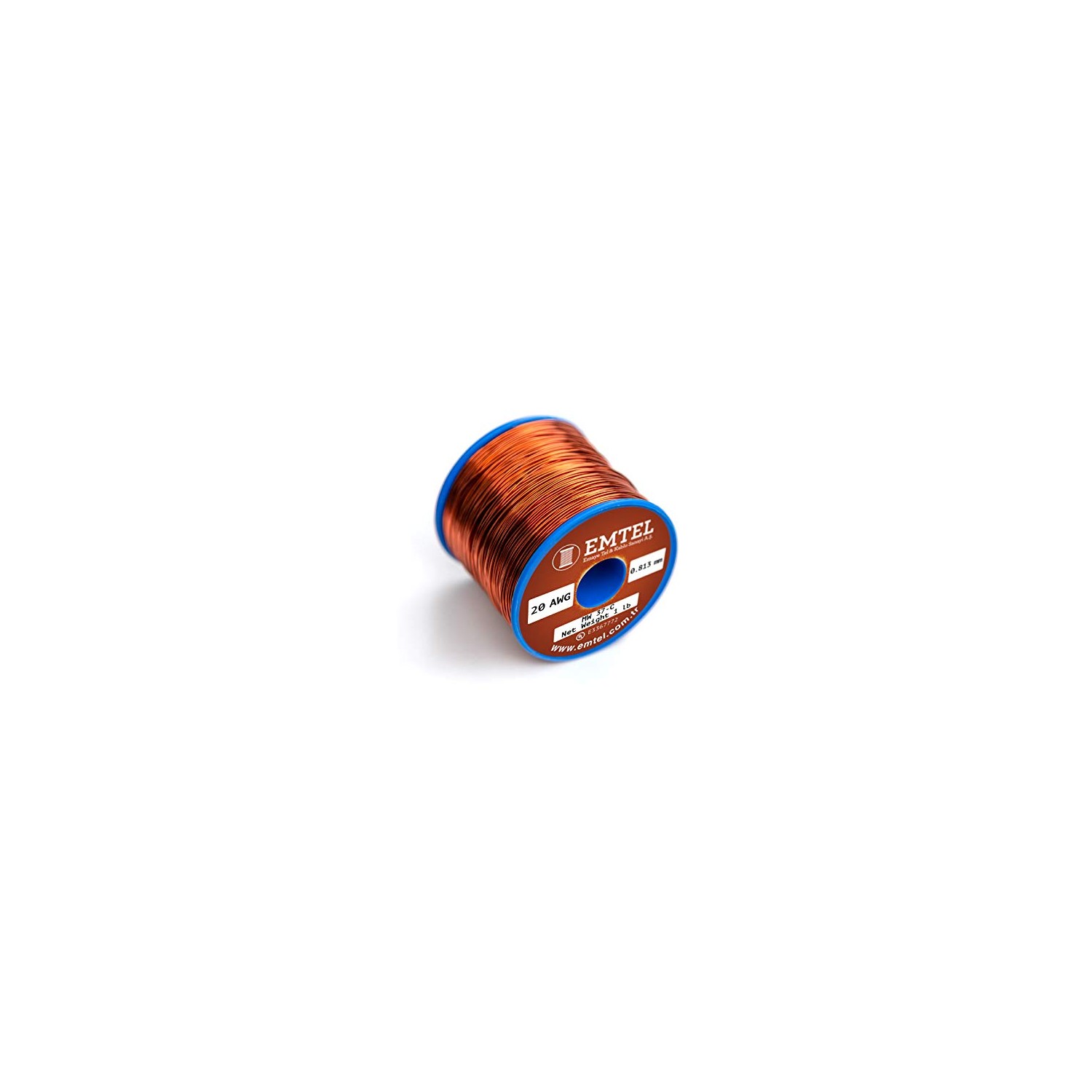 Emtel 20 AWG - 1 lb (460 gr) Copper Magnet Wire - Enameled Wire for ...