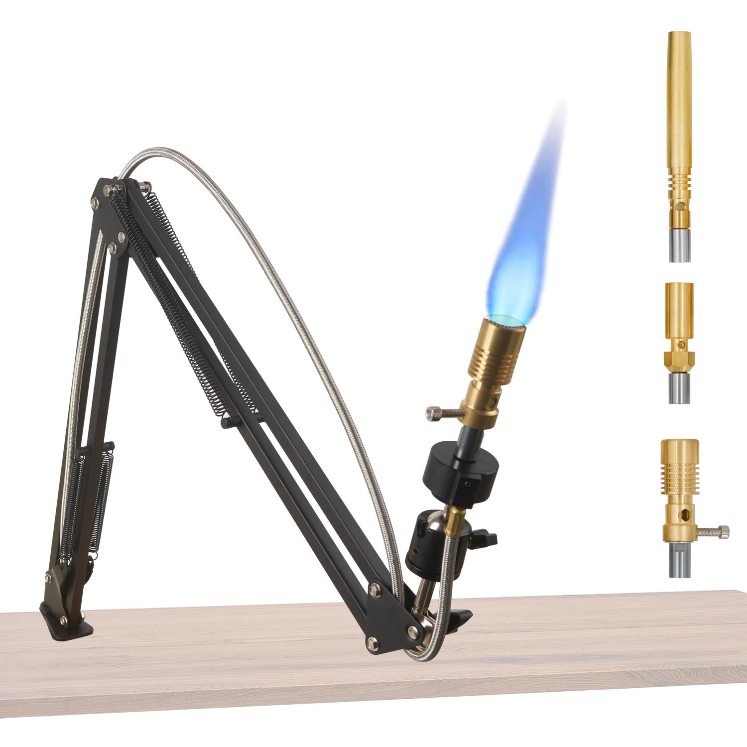 Multi-Functional Propane/MAPP Gas Bunsen Burner Set - Includes Three ...