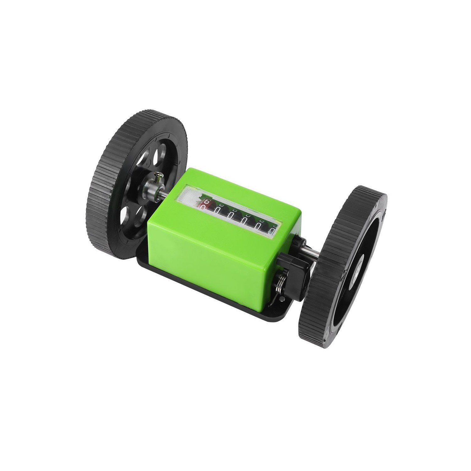 Roller Wheel 6-Digit Meter Counter Green Mechanical Length Counter with ...