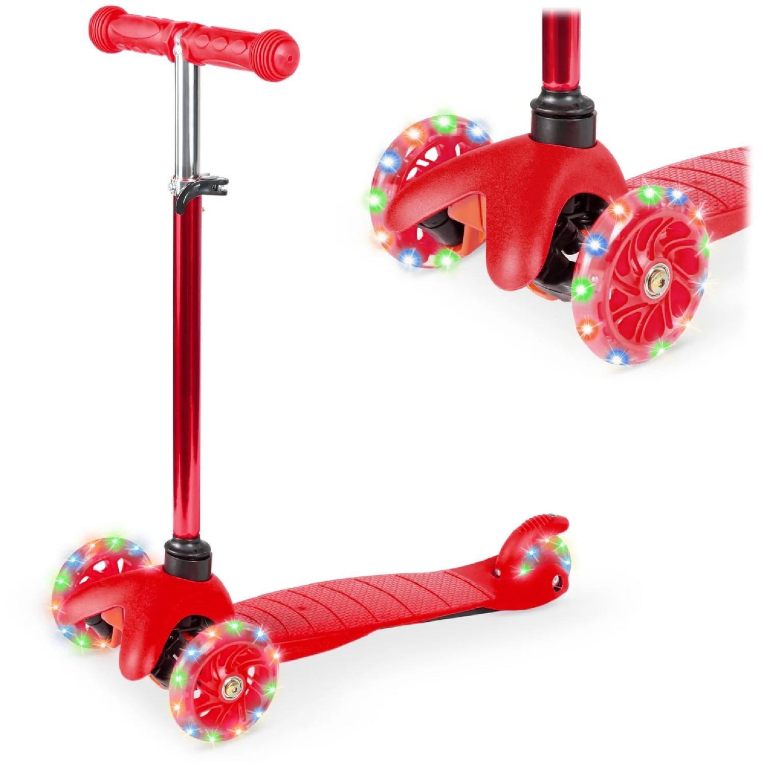 Best Choice Products Kids Mini Kick Scooter Toy w/Light-Up Wheels ...