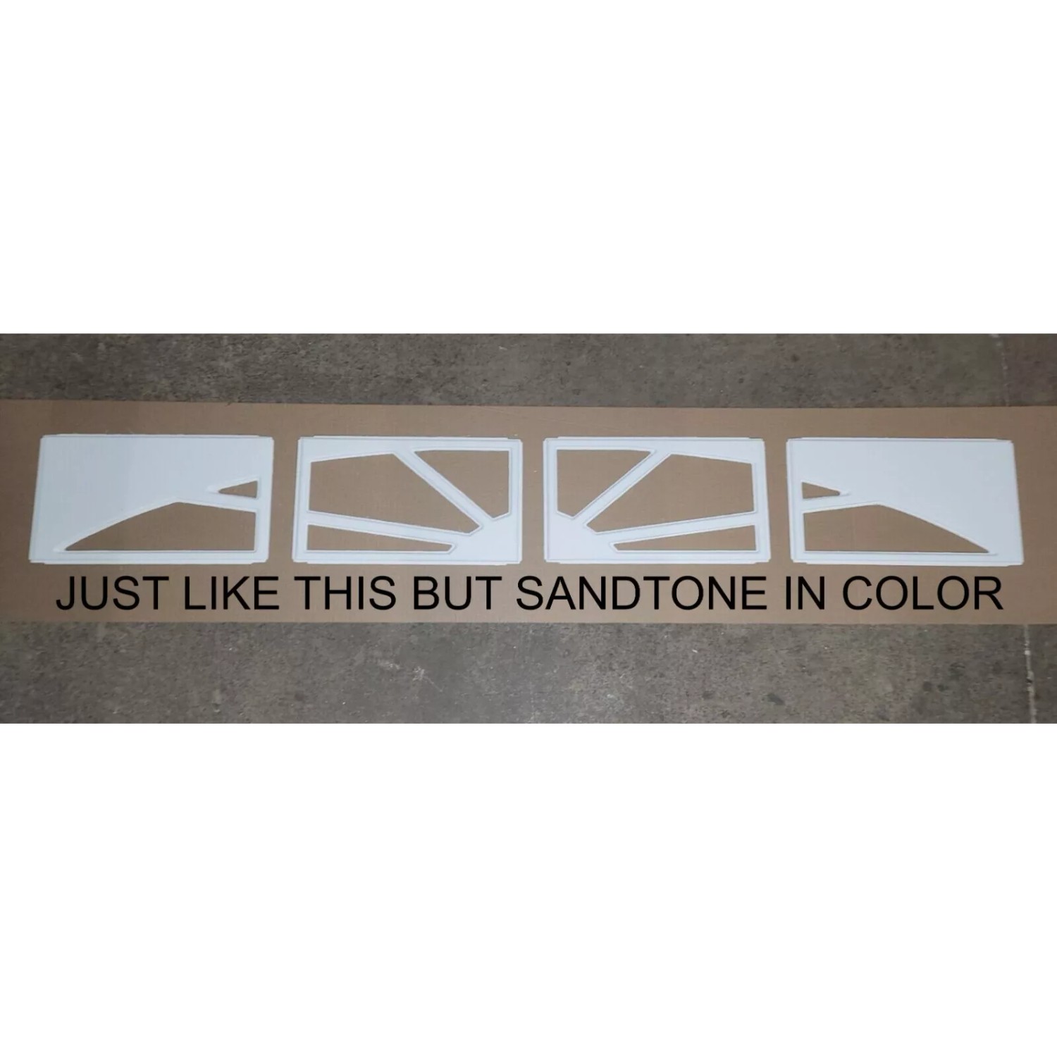 CLOPAY Garage Doors SANDTONE SUNSET 503 Window Inserts/Short Panel Set ...