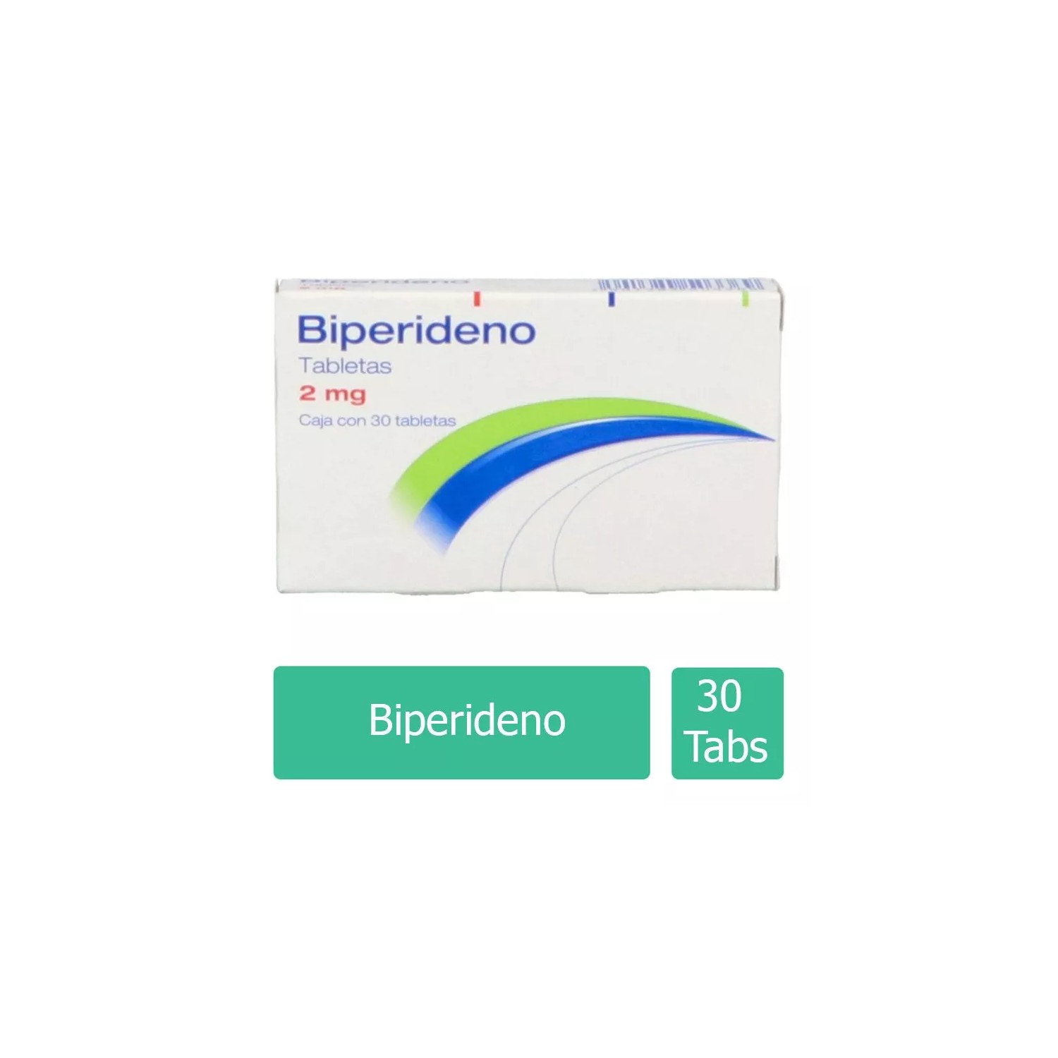 Biperideno 2 Mg Caja Con 30 Tabletas - ibspot.com