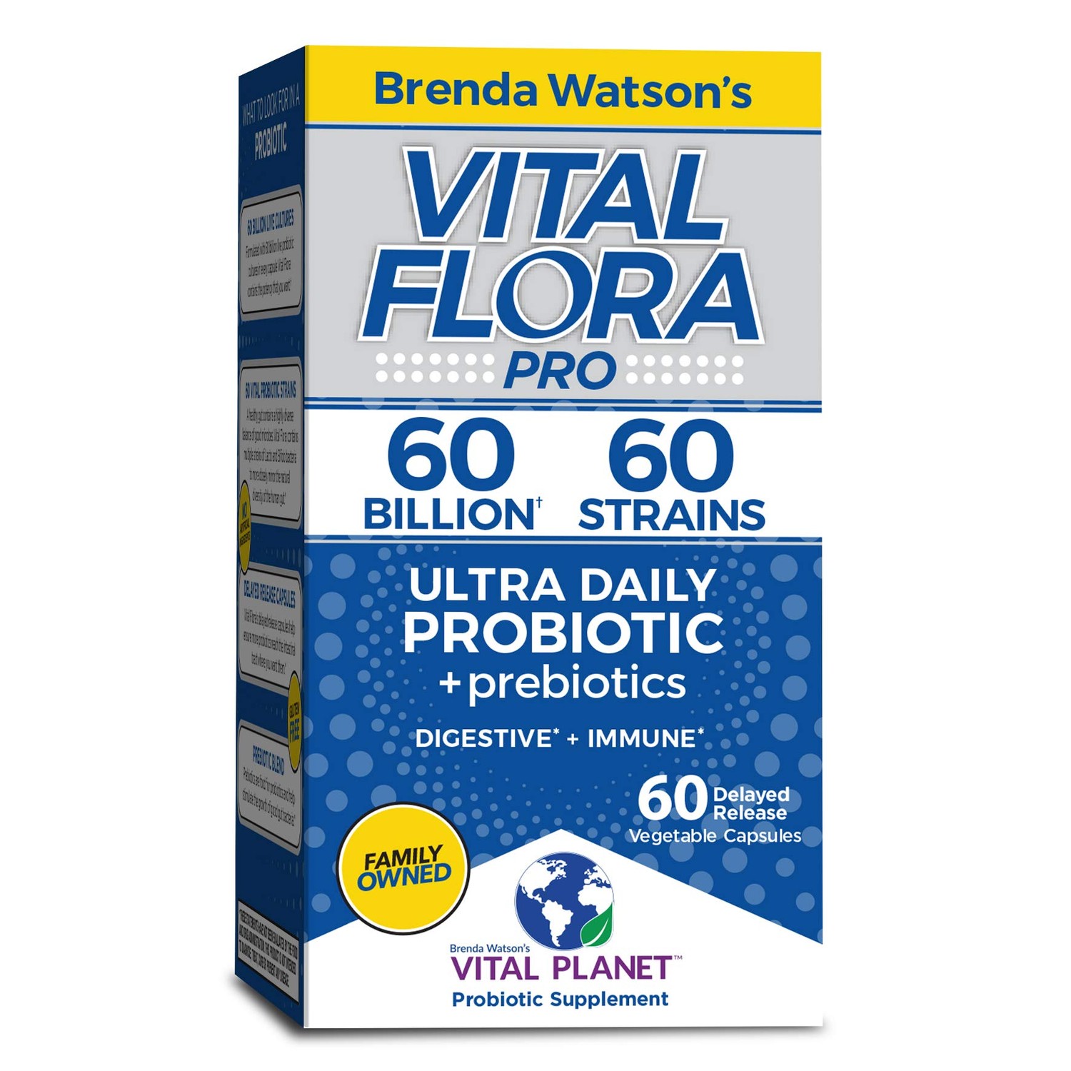 Vital Planet - Vital Flora Ultra Daily Probiotic Supplement with 60 ...