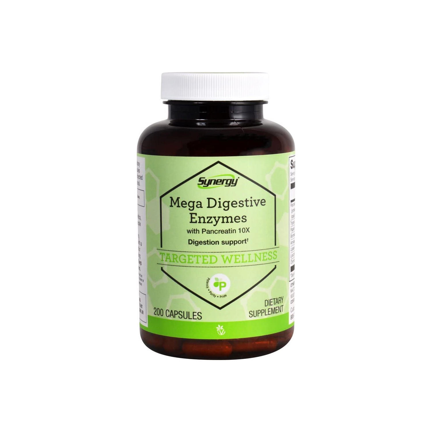 Vitacost Synergy Mega Digestive Enzymes with Pancreatin 10X -- 200 ...