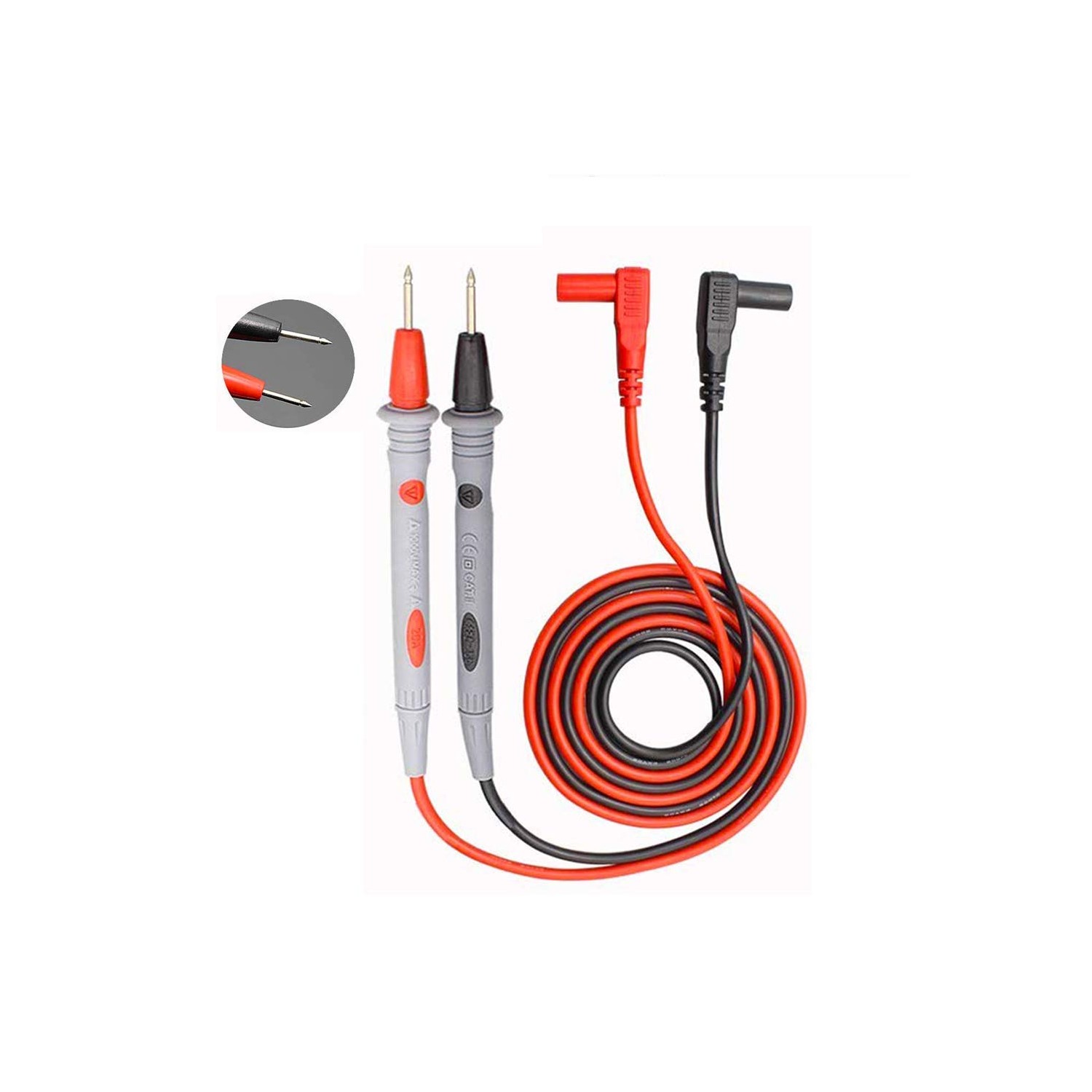 Heavy-Duty Multimeter Test Lead 1 m 1000 V / 20 A / CAT III / IV Test ...