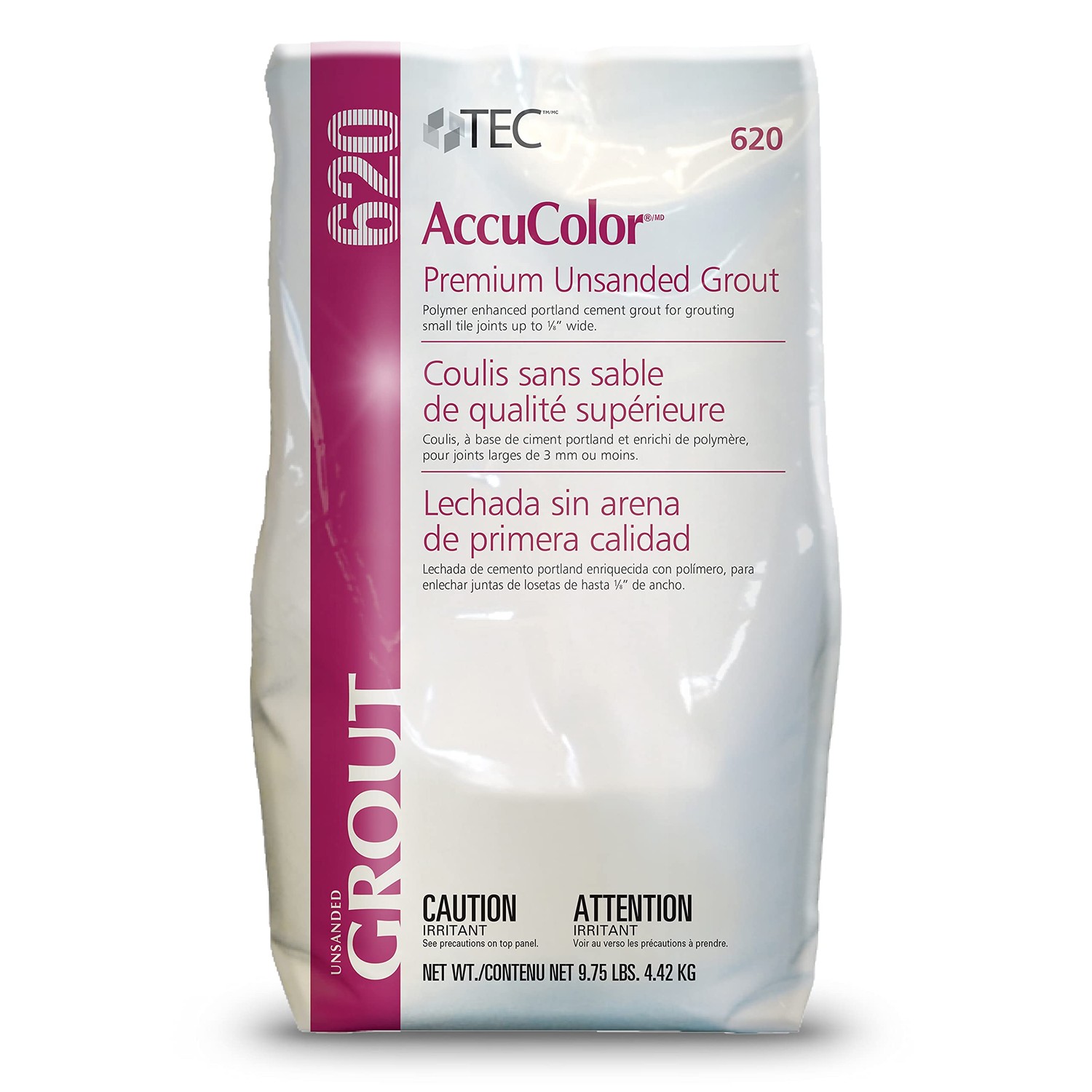TEC AccuColor - Premium Unsanded Tile Grout - High Traffic, Enhanced ...