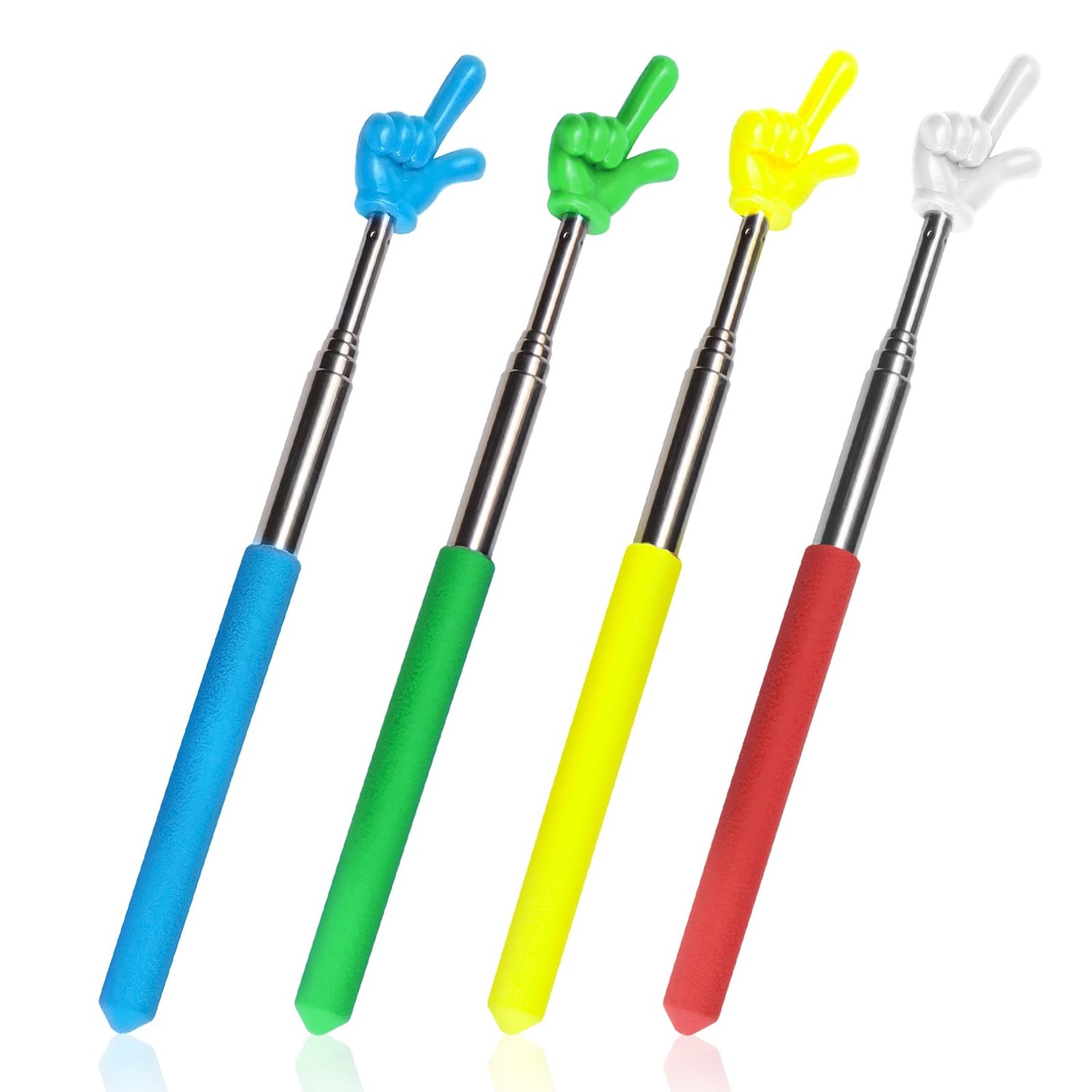 Bagentry 4 Pcs Teacher Pointer Stick for Classroom, Extendable Pointer ...