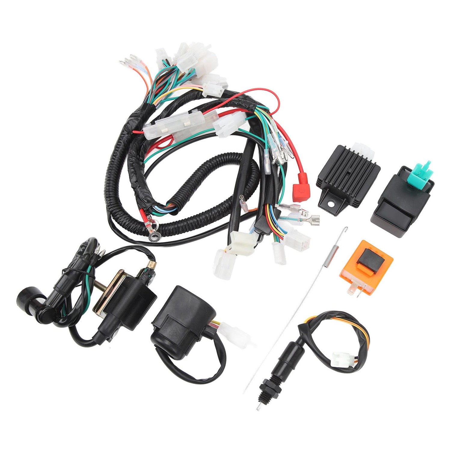 aqxreight 12V Motor Starter Wire Harness Kit High Performance Stable ...