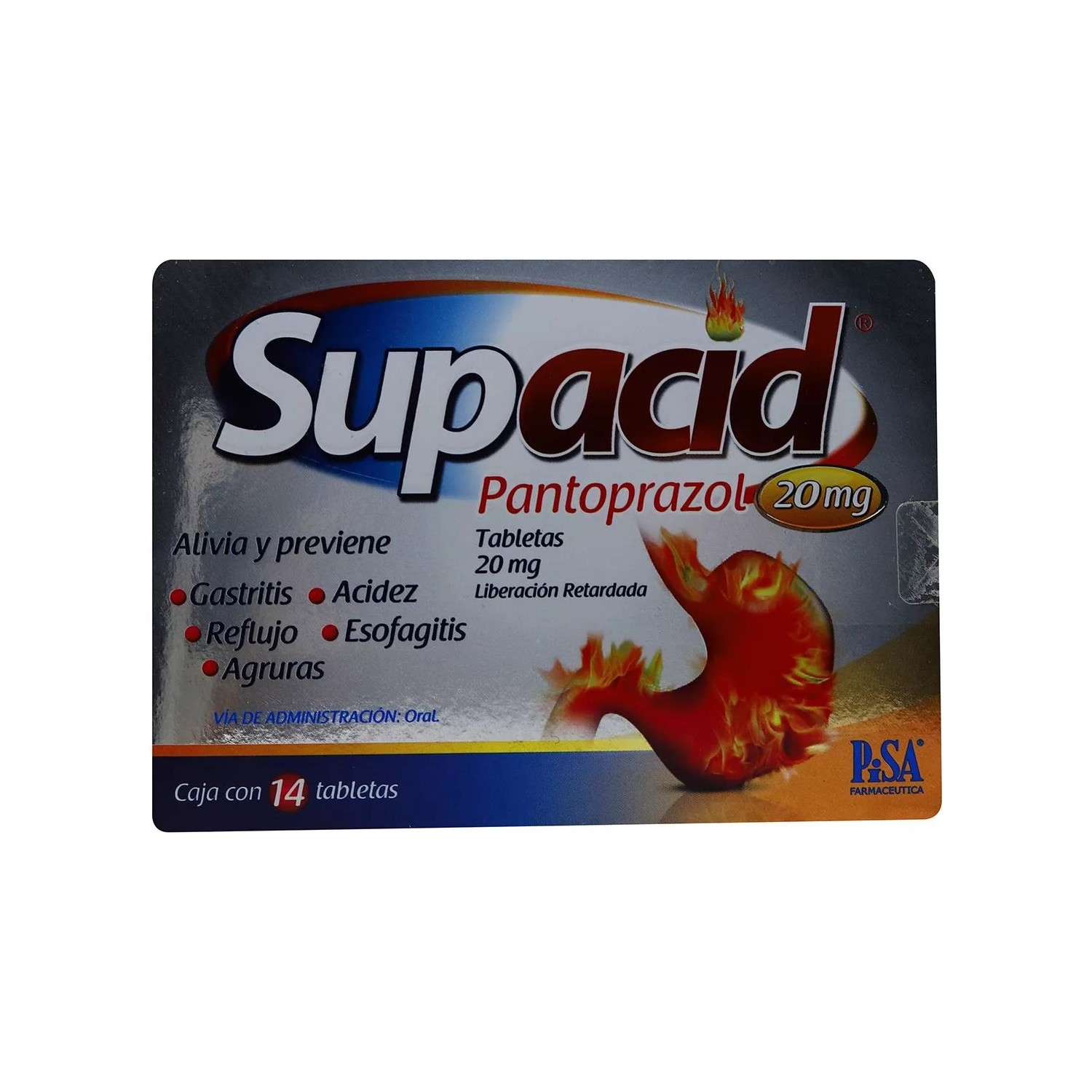 Supacid Pantoprazol 20 Mg Caja Con 14 Tabletas Lp Pisa - ibspot.com