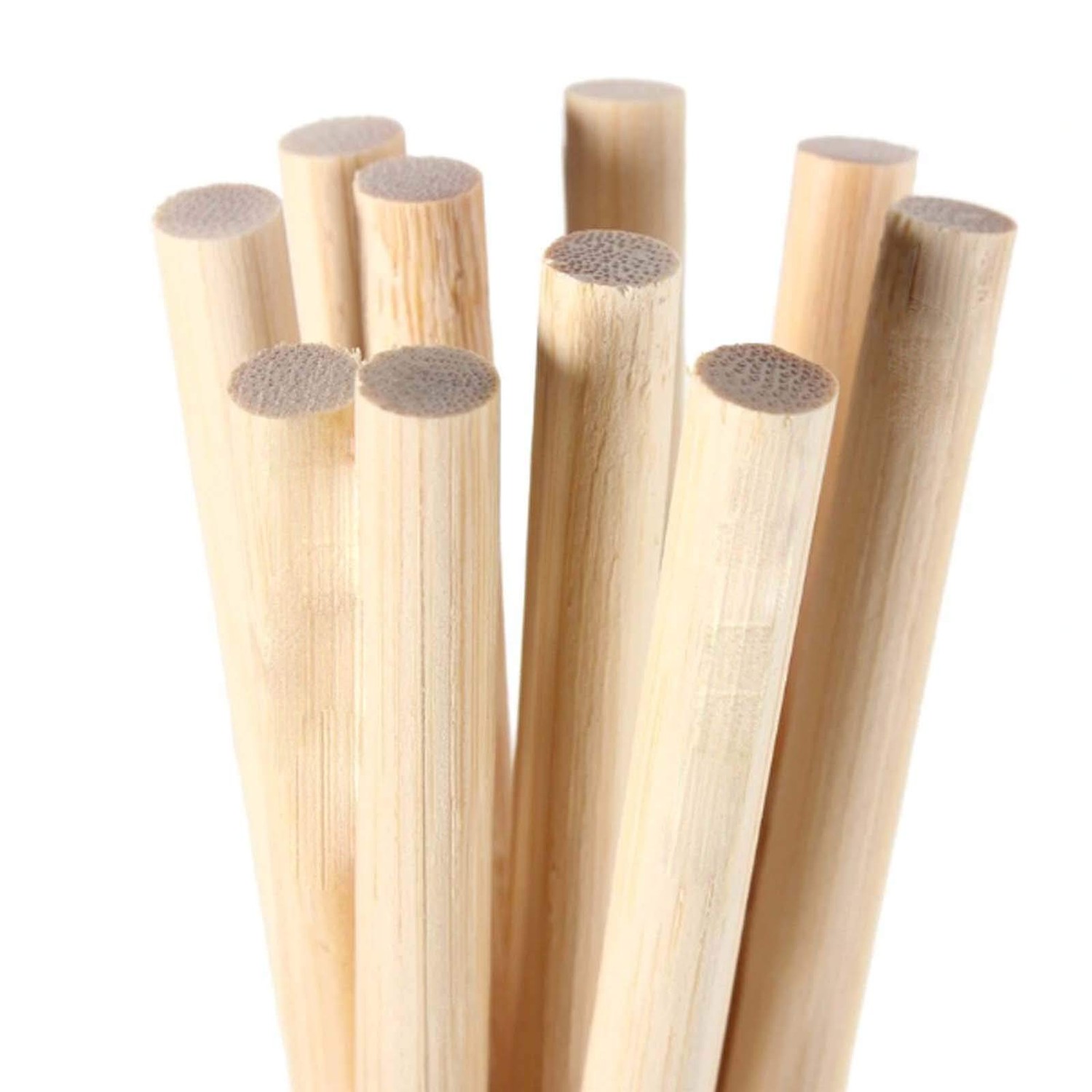 Dowel 25mm x 30cm x 10 Rods Long Rich Smooth Pine Wood 25mm Diameter ...