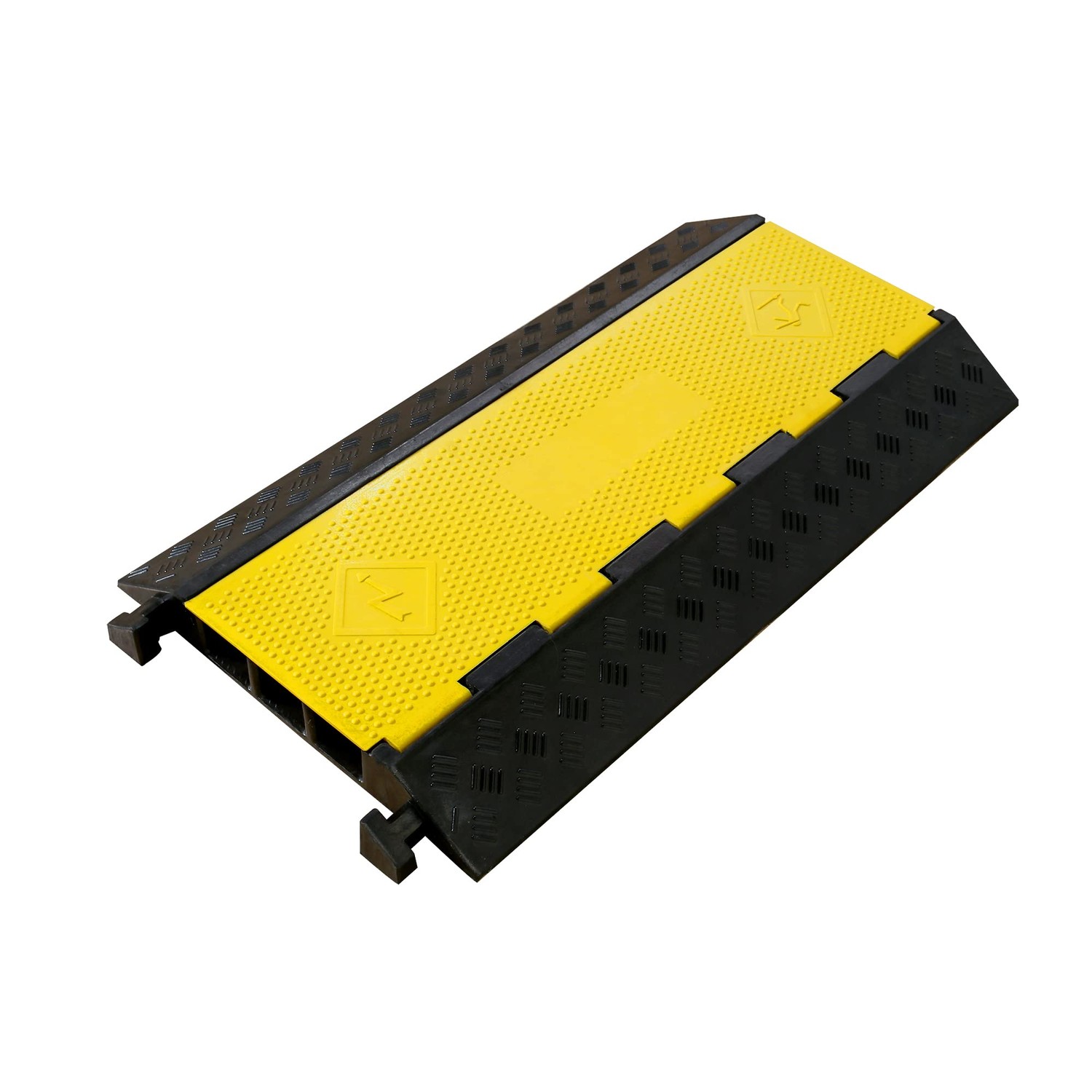 F COME Rubber Cable Ramp 3 Channel Drive Over Hose Cable Protector ...
