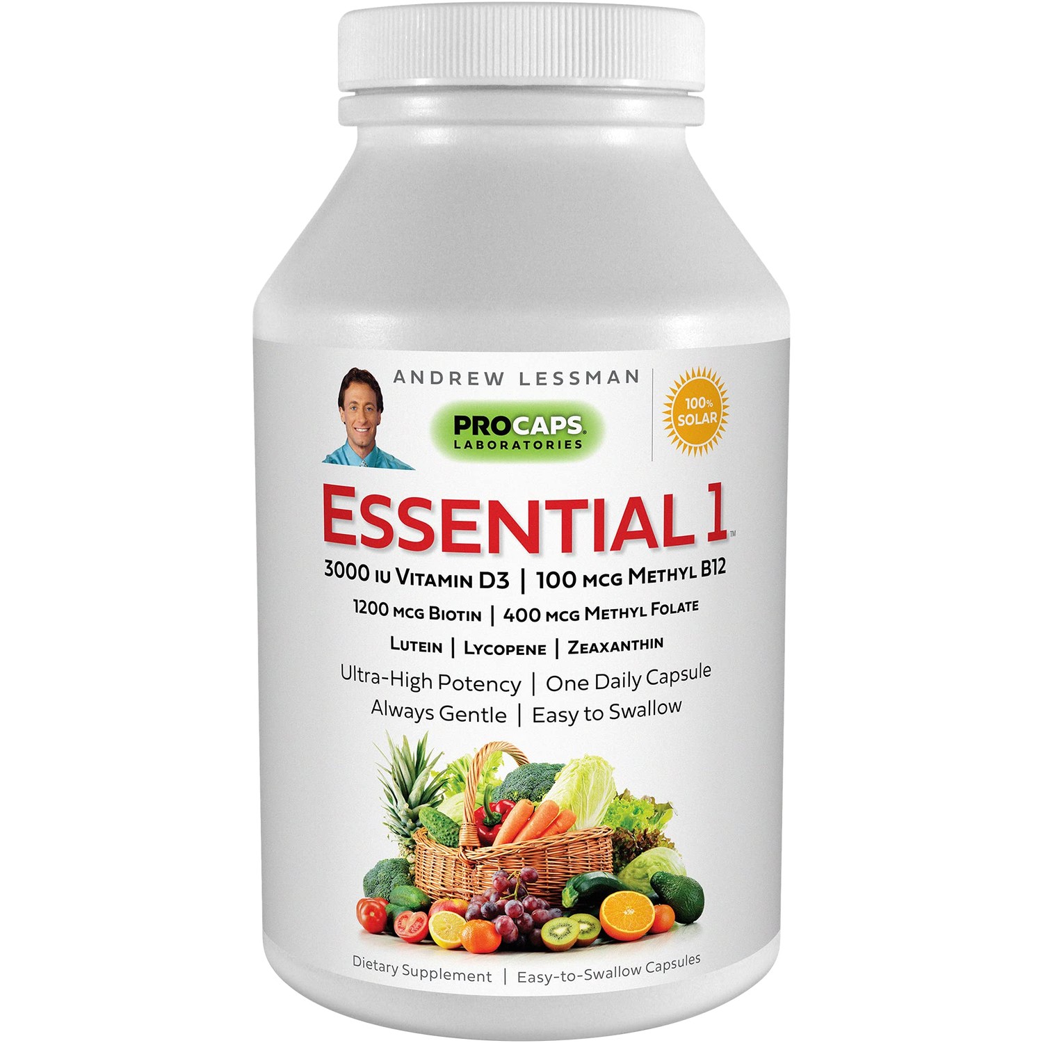 ANDREW LESSMAN Essential-1 Multivitamin 3000 IU Vitamin D3 30 Small ...