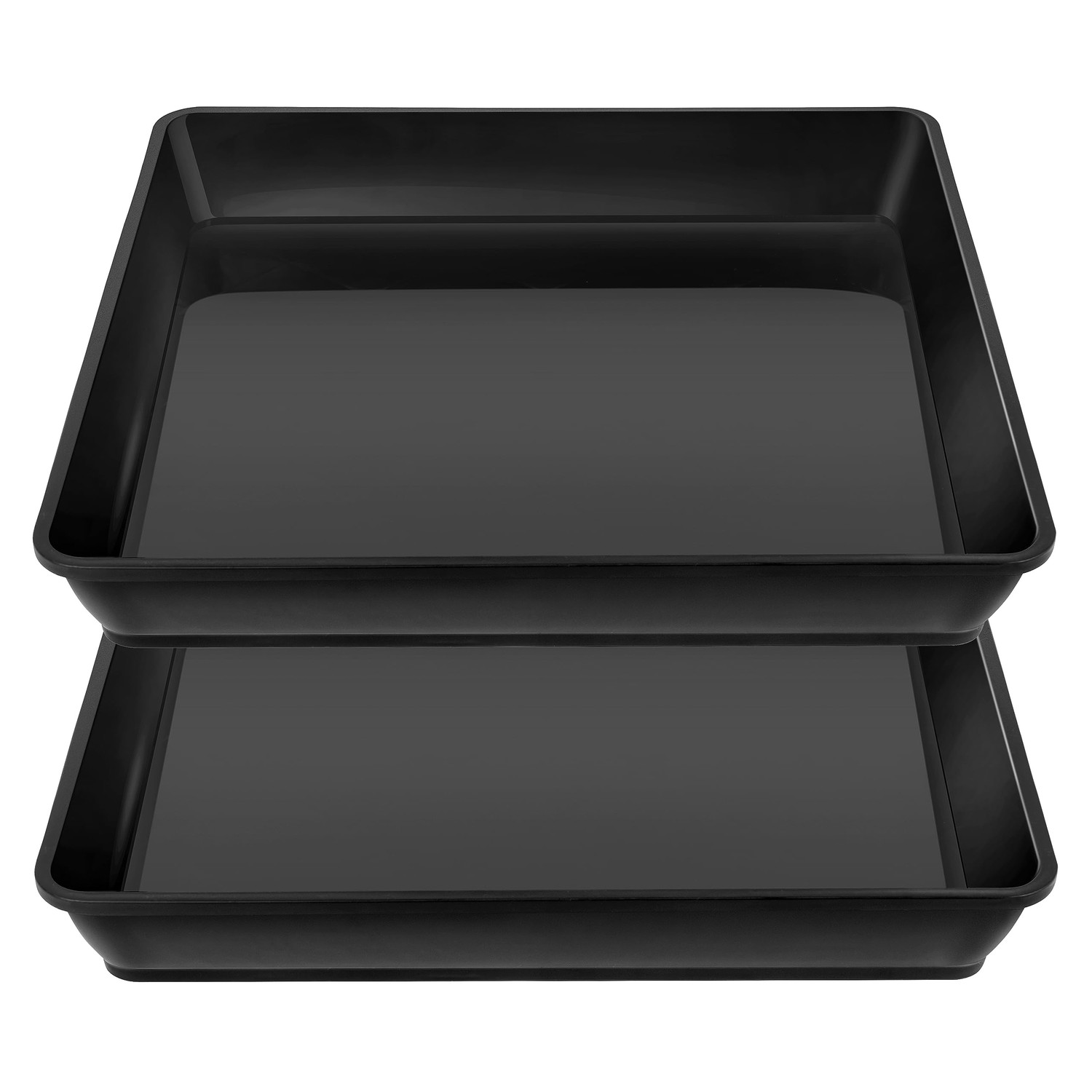LWALRS Square Plant Saucer 20 22 Inch 2 Pack, Extra Large Plant Saucers ...