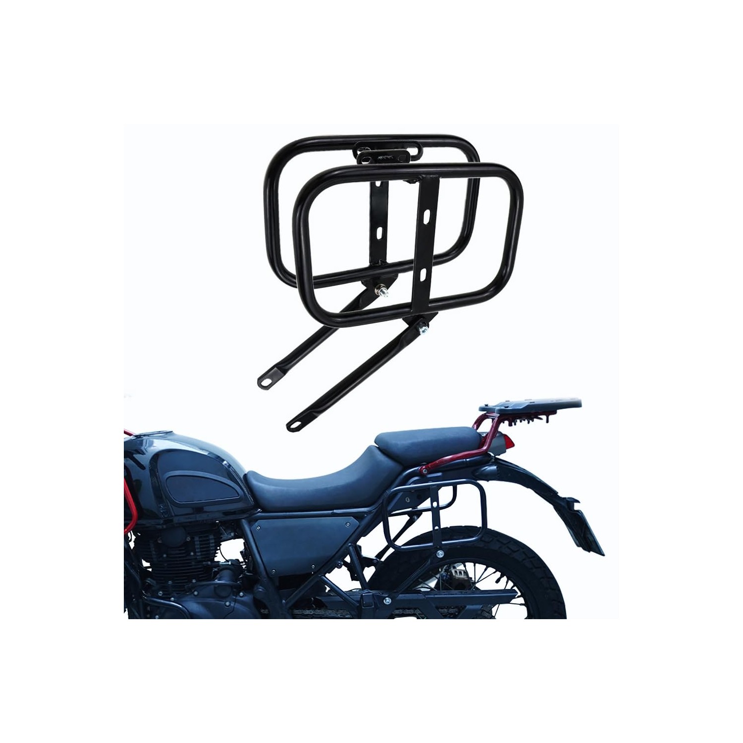 REARACE Saddlebag Support Racks Motorcycle Side Racks Compatible with ...