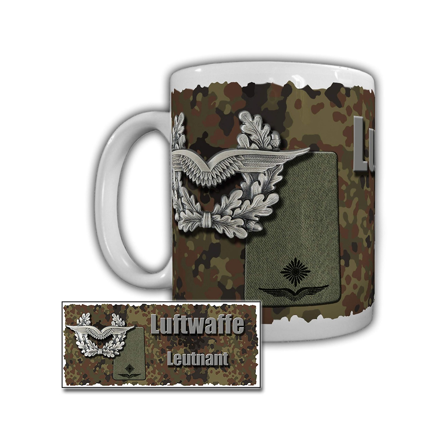 Luftwaffe Lieutenant Rank Badge Lt Rank Of 1 Shoulder Flap Cup #29213 ...
