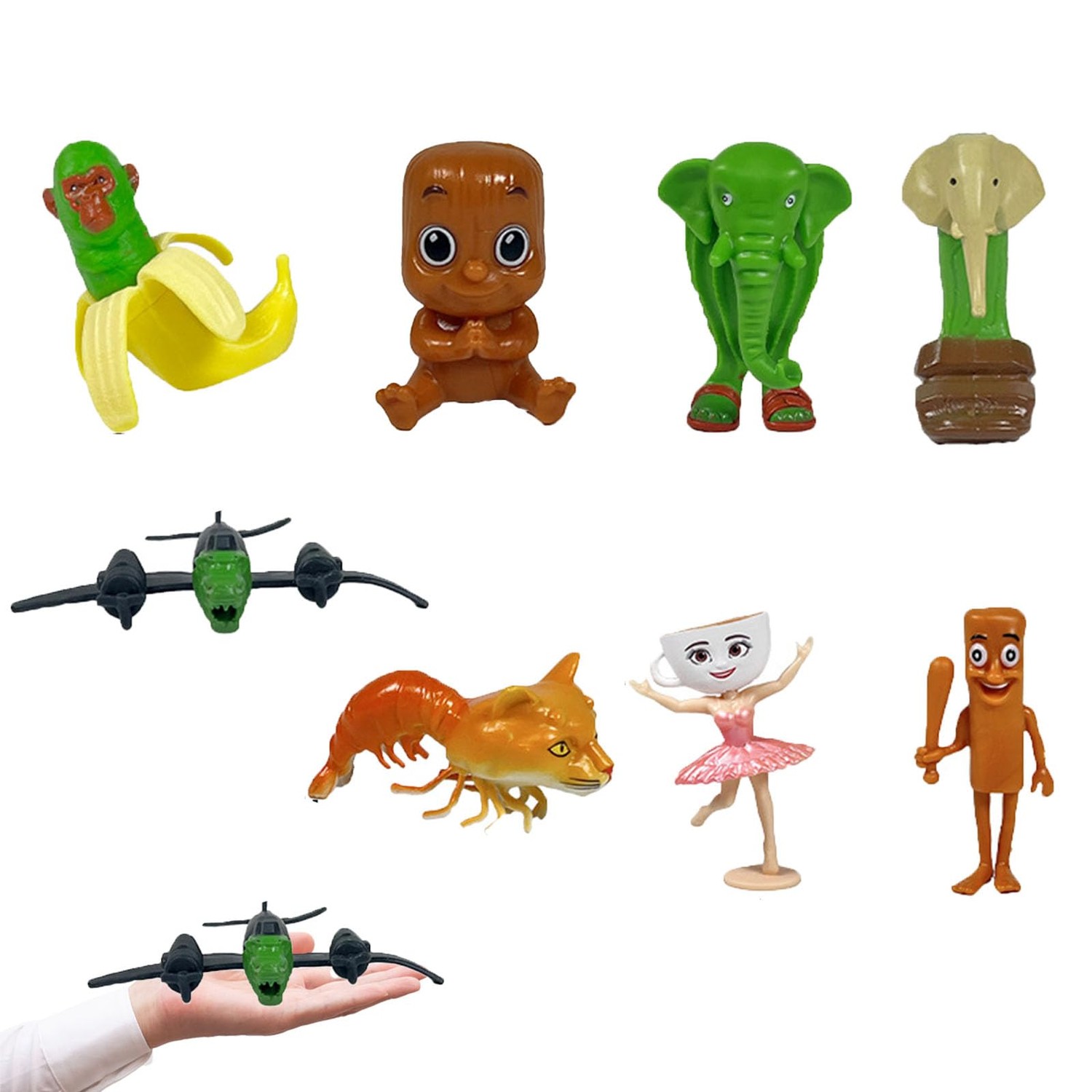 GETJOY 8 PCS Italian Brainrot Toys, Brainrot Toys, Collectible Figures ...