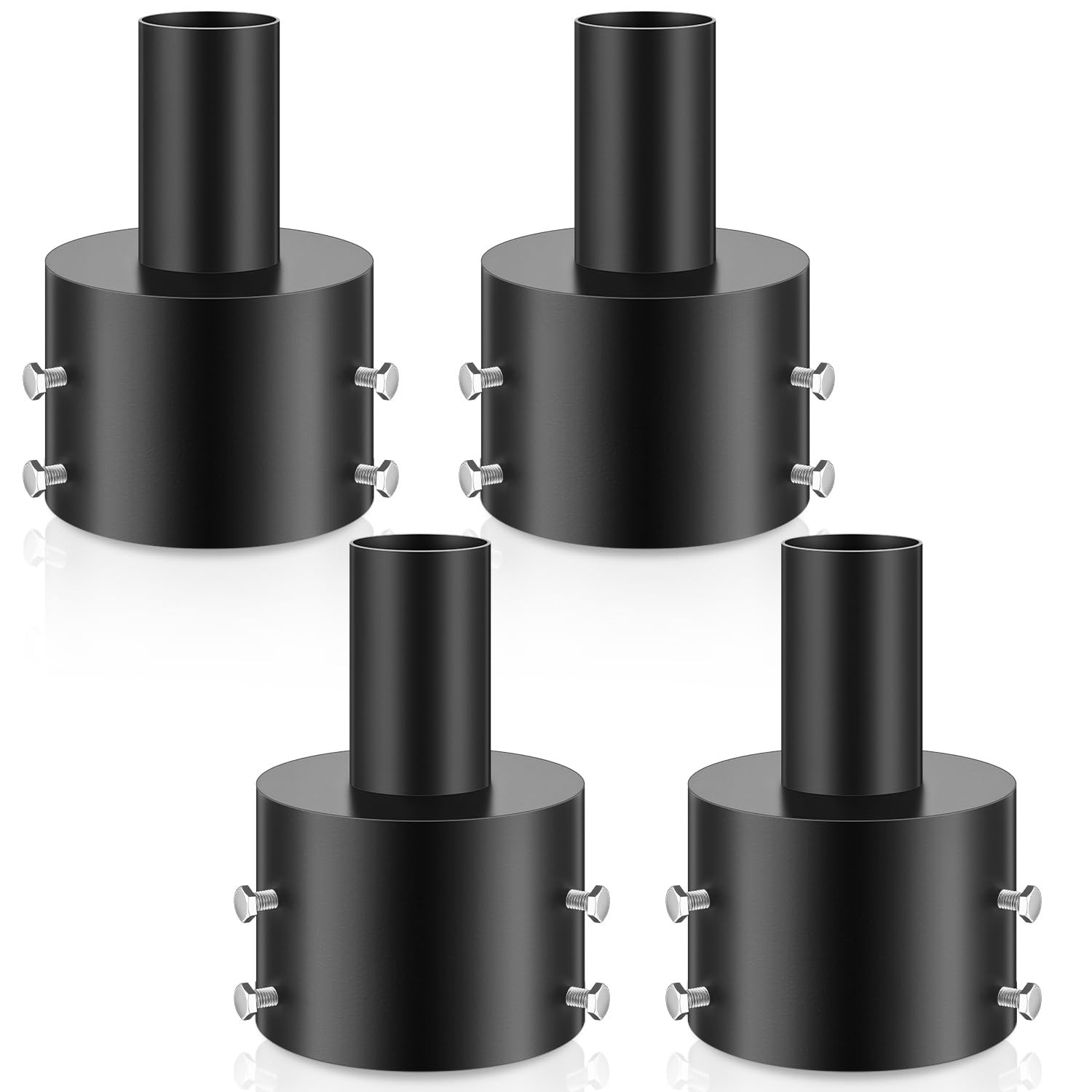 DoubleFill 4 Pcs 5 Inch Tenon Slip Fitter Adapter Round Pole Tenon ...