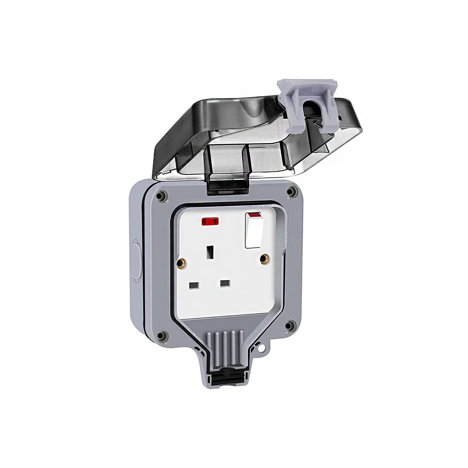 CENPEK Single Outdoor Socket Waterproof Socket, Wall Electrical Outlets ...