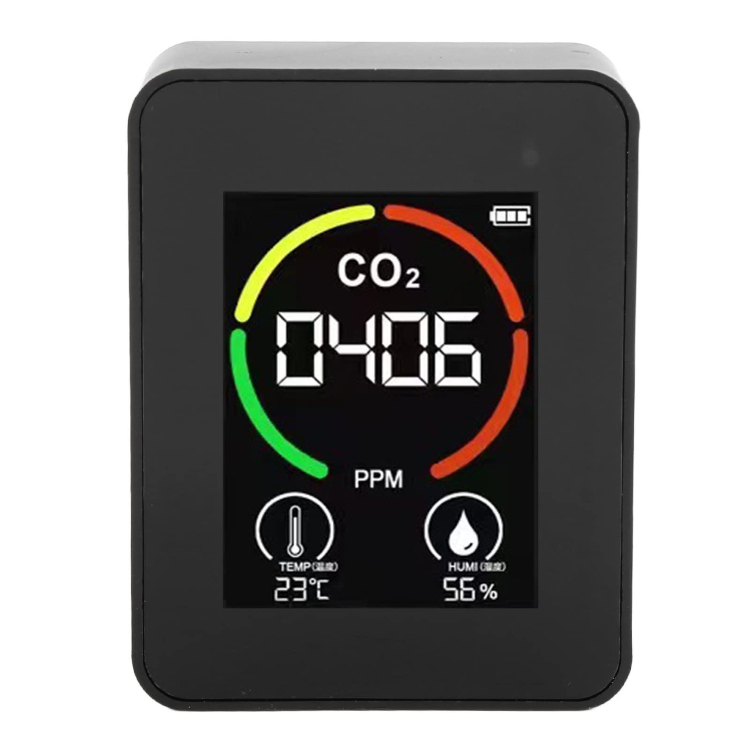 CO2 Detector ABS CO2 Detector, CO2 Meter TVOC Sensor Air Quality ...
