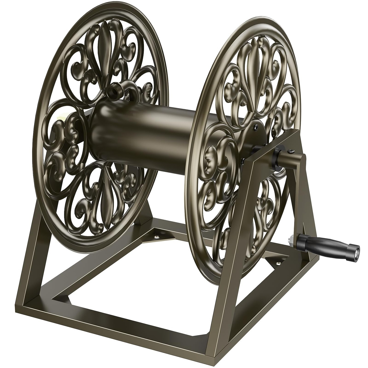 GOFORWILD Garden Wall/Floor Mount Hose Reel, Decorative Hose Reel ...