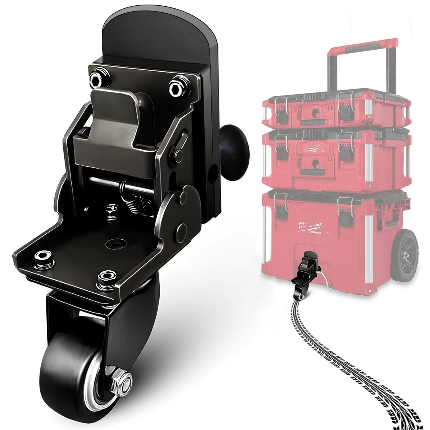 Upgraded Packout Caster Wheel kit fit for Milwaukee Packout Rolling ...