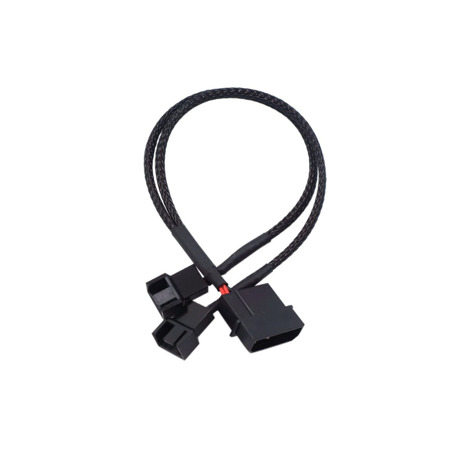 YiKaiEn 4 Pin Molex to 4 Pin PMW PC Case Fan Power Adapter Cable, 3 Pin ...