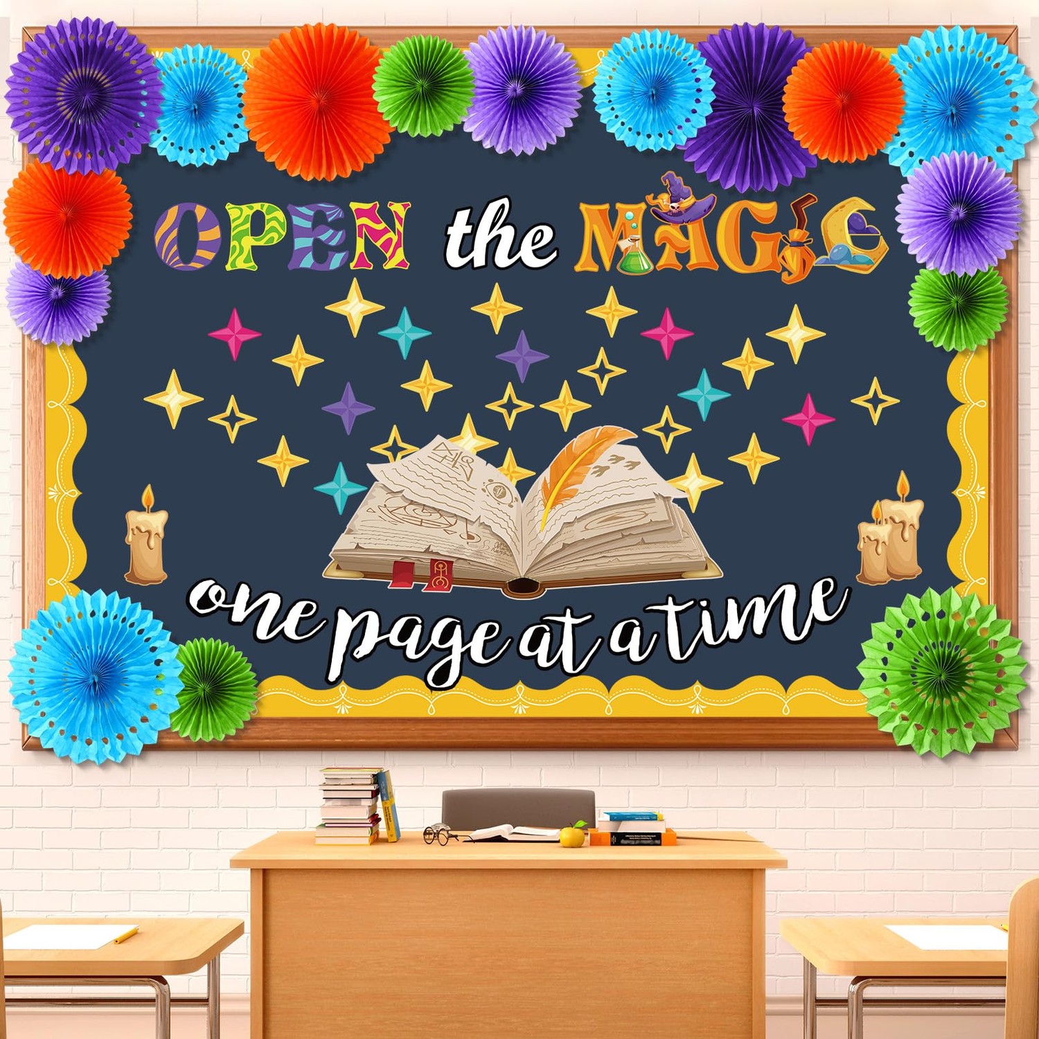 Qilery 83 Pcs Bulletin Board Set Welcome Back The Books Missed You ...